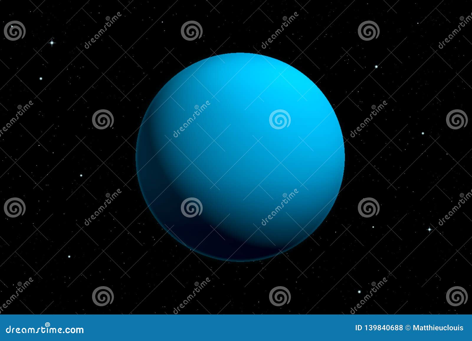 Uranus Planet Of Solar System Isolated Royalty-Free Stock Photography ...