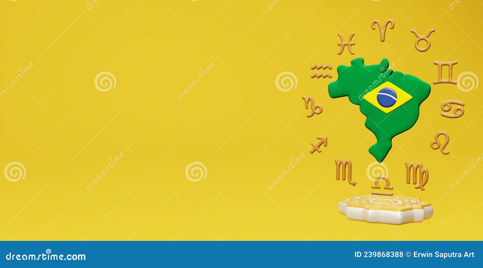 3d Rendering of the Use of the Zodiac Constellations in Brazil Stock ...