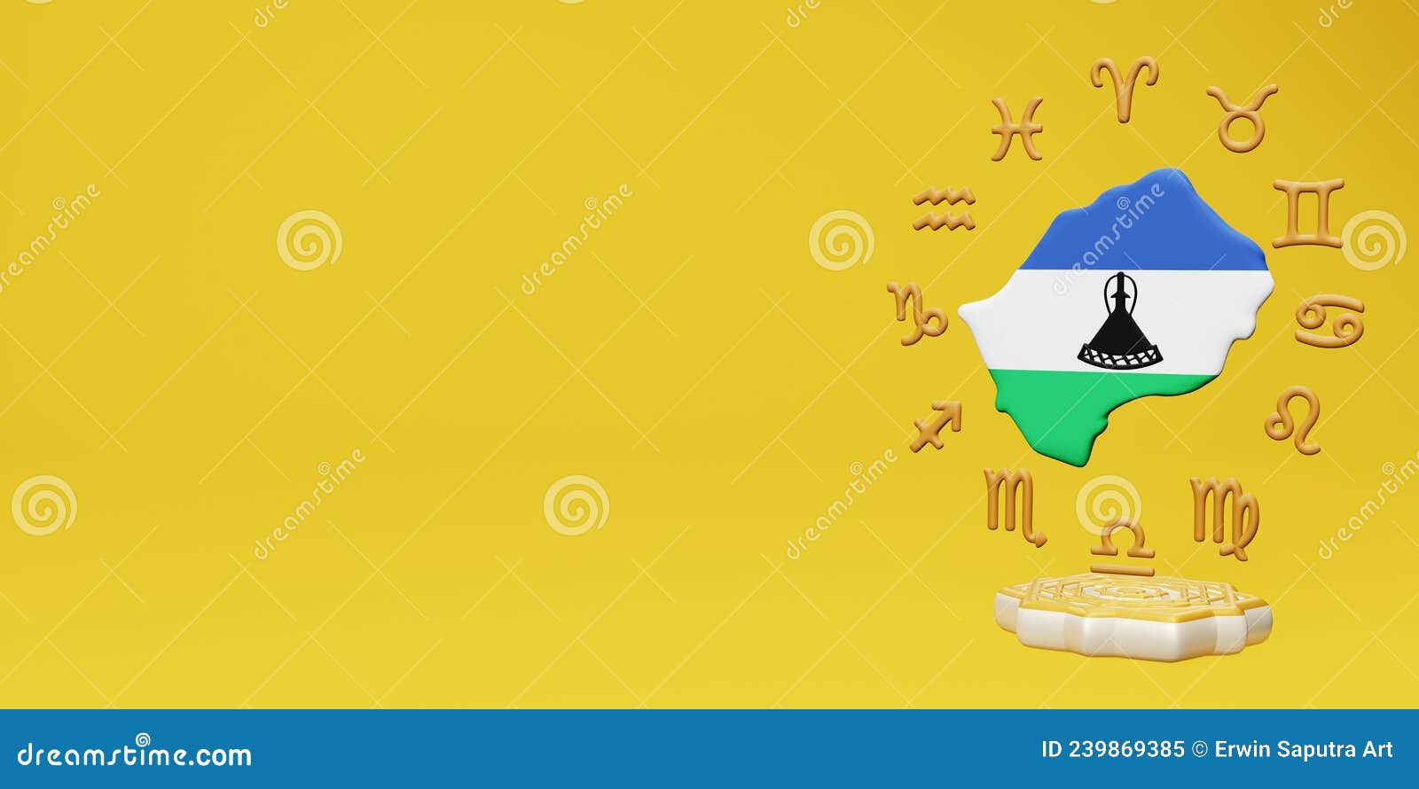 Lesotho Calendar 2023. Week Starts From Monday. Vector Graphic Design ...