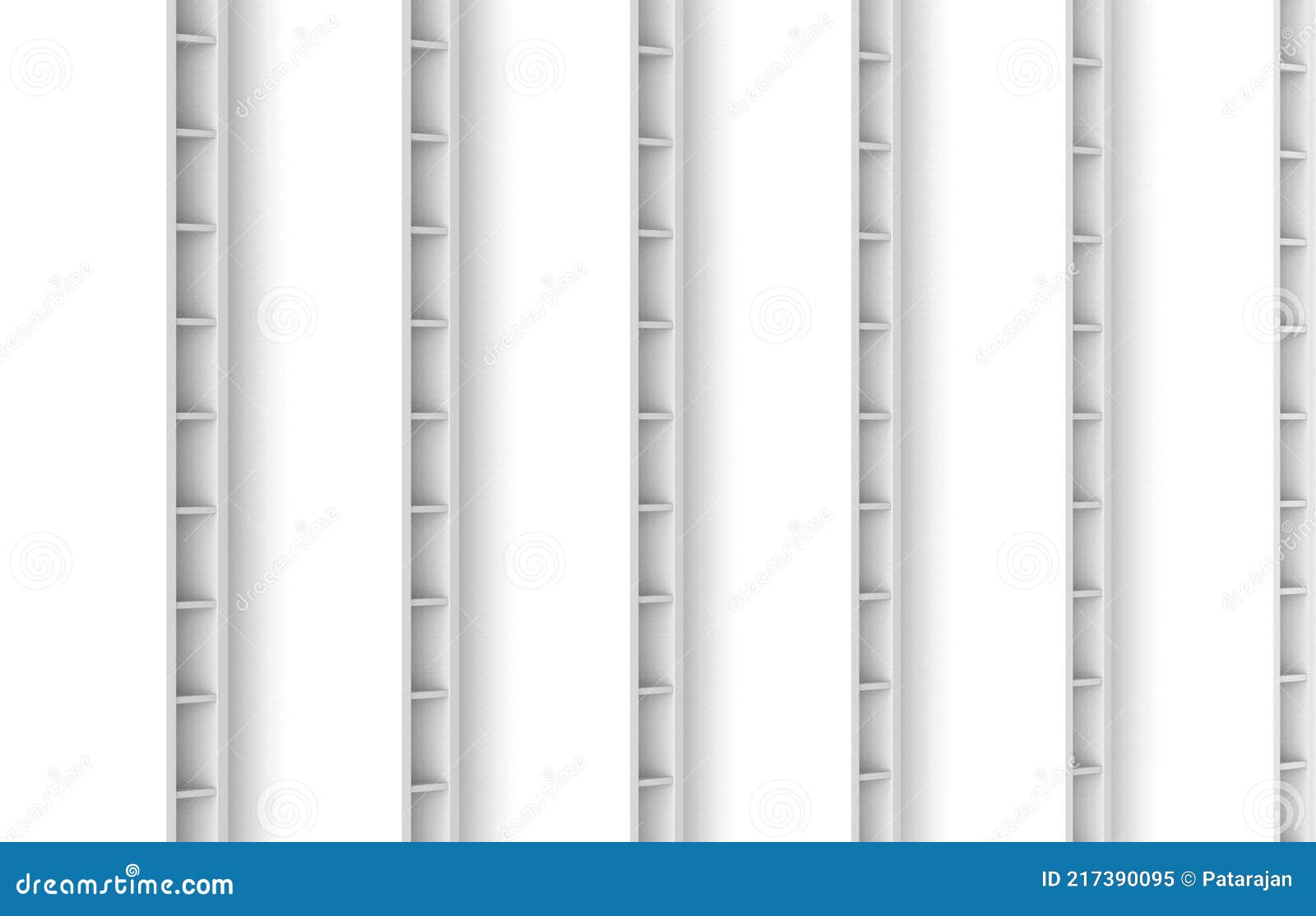 3d Rendering. Vertical Modern White Square Brick Pattern Wall Design ...
