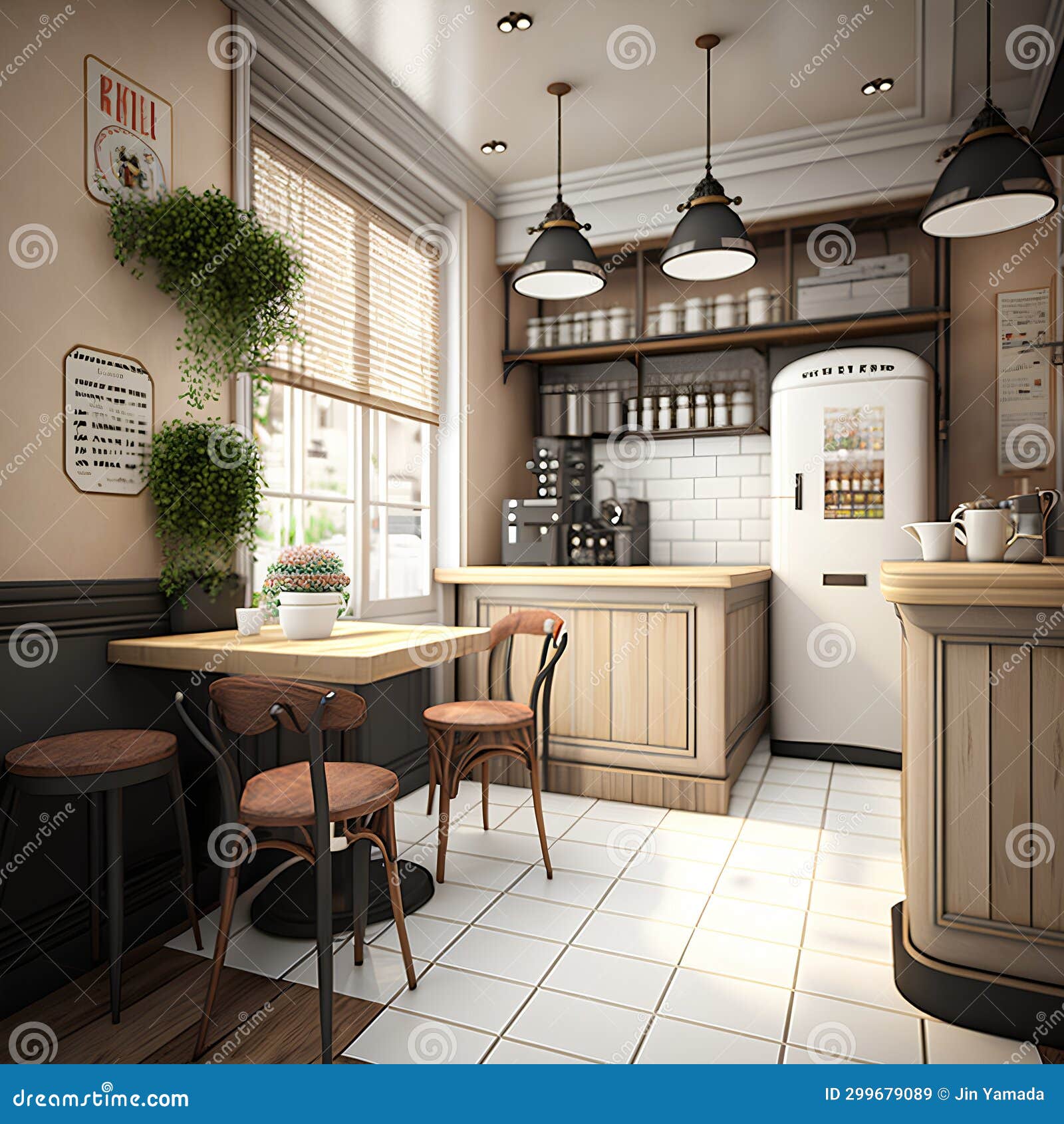 3d Rendering of a Vintage Bar Counter in a Pub or Restaurant Stock ...