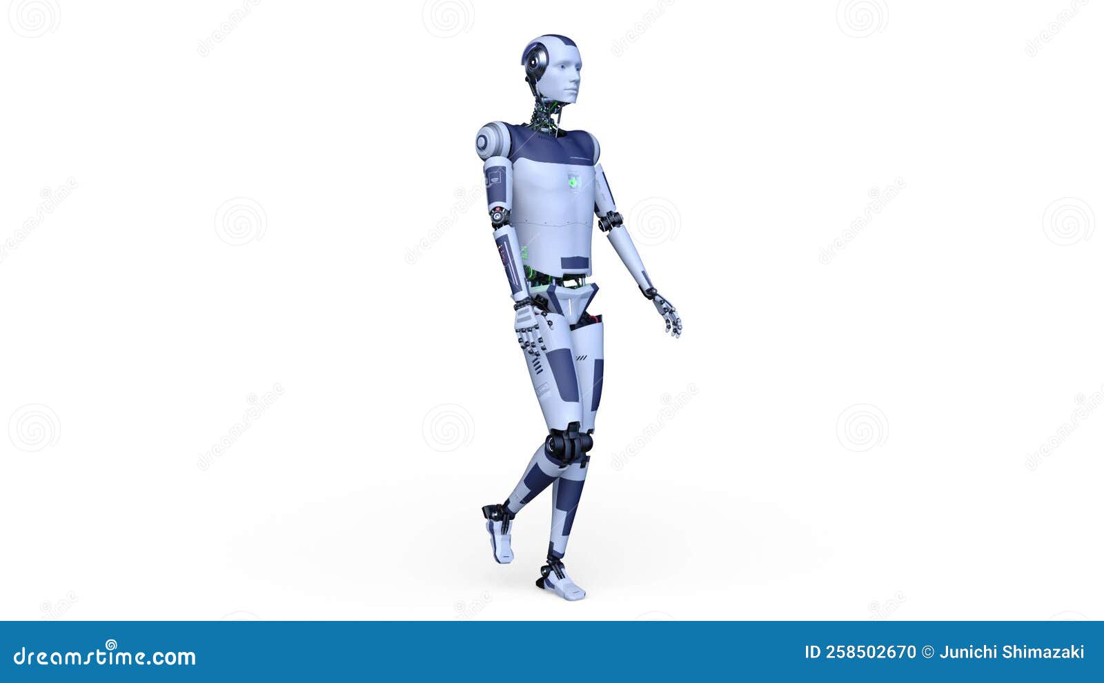 3D Rendering of a Walking Robot Stock Footage - Video of steel, walk ...