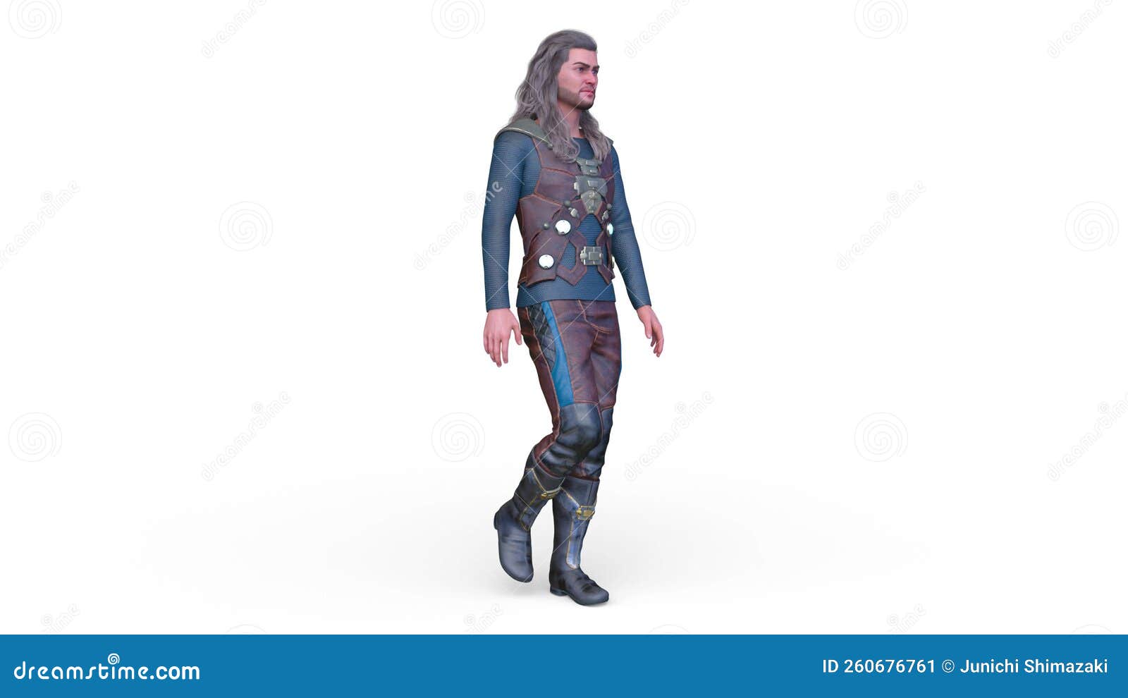 3D Rendering of a Walking Warrior Stock Video - Video of hero, active ...