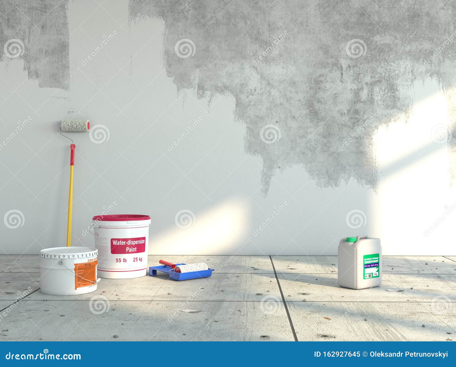 3D rendering wall painting stock illustration. Illustration of ...