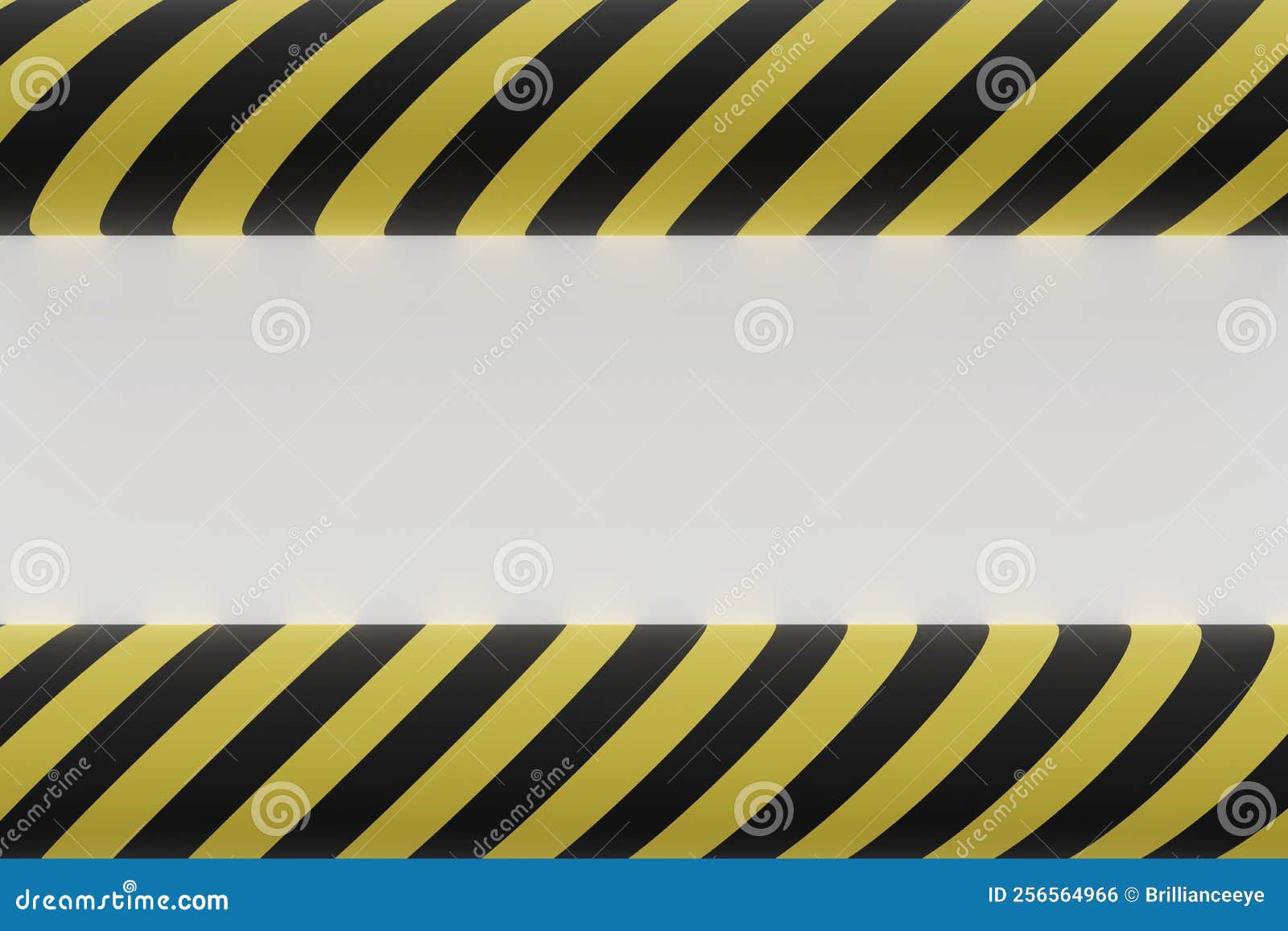 3D Rendering of Warning Hazard Pattern in Yellow and Black Color Stock ...