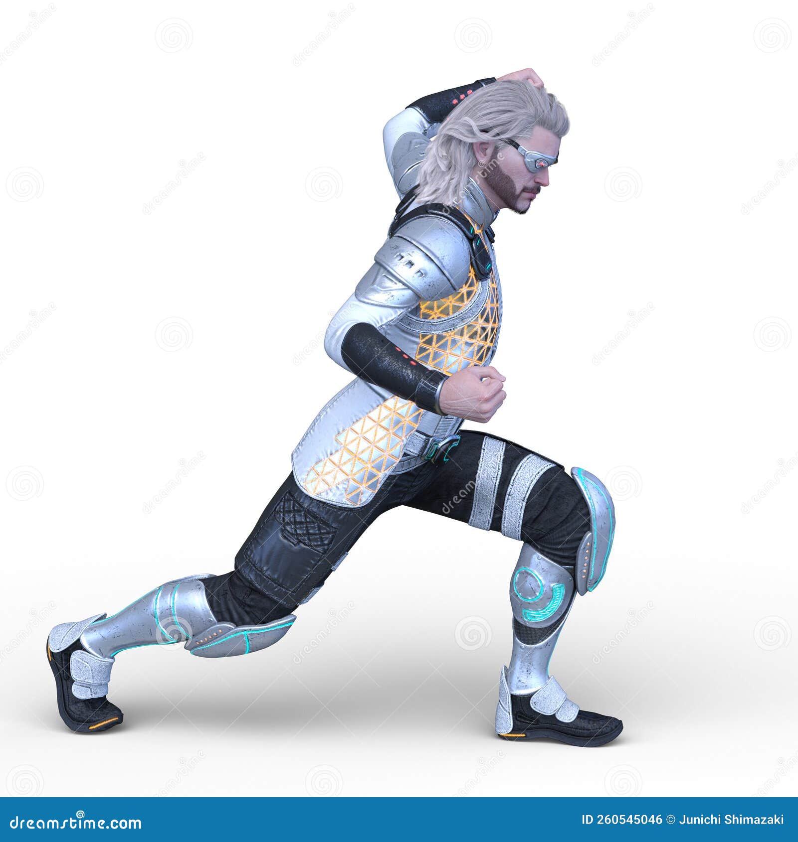 3D Rendering Of A Warrior With An Eyepatch Stock Photography ...