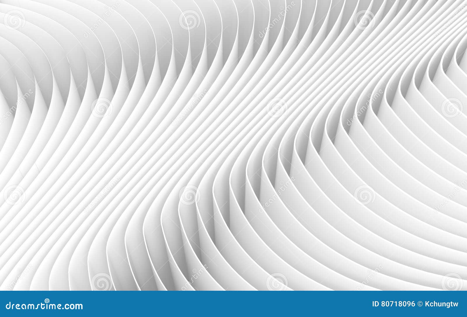 Wavy Paper Sculpture With Softly Blended Hues And Crisp Lines Stock ...