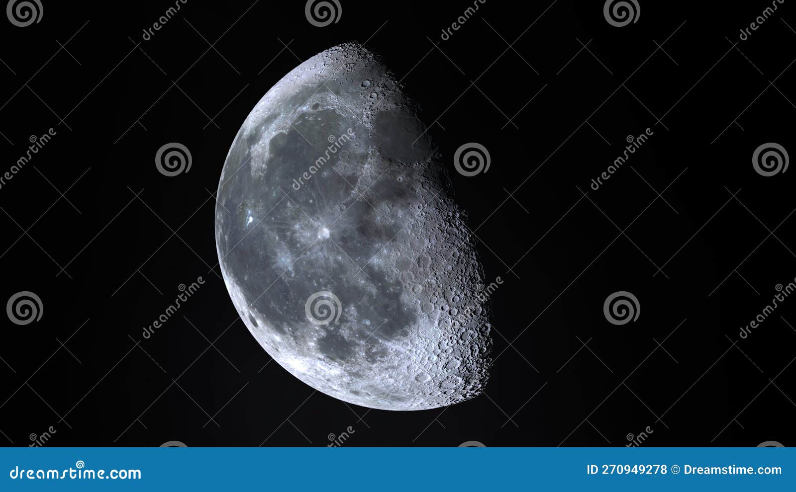 Waxing Moon Icon. Trendy Waxing Moon Logo Concept On White Background ...