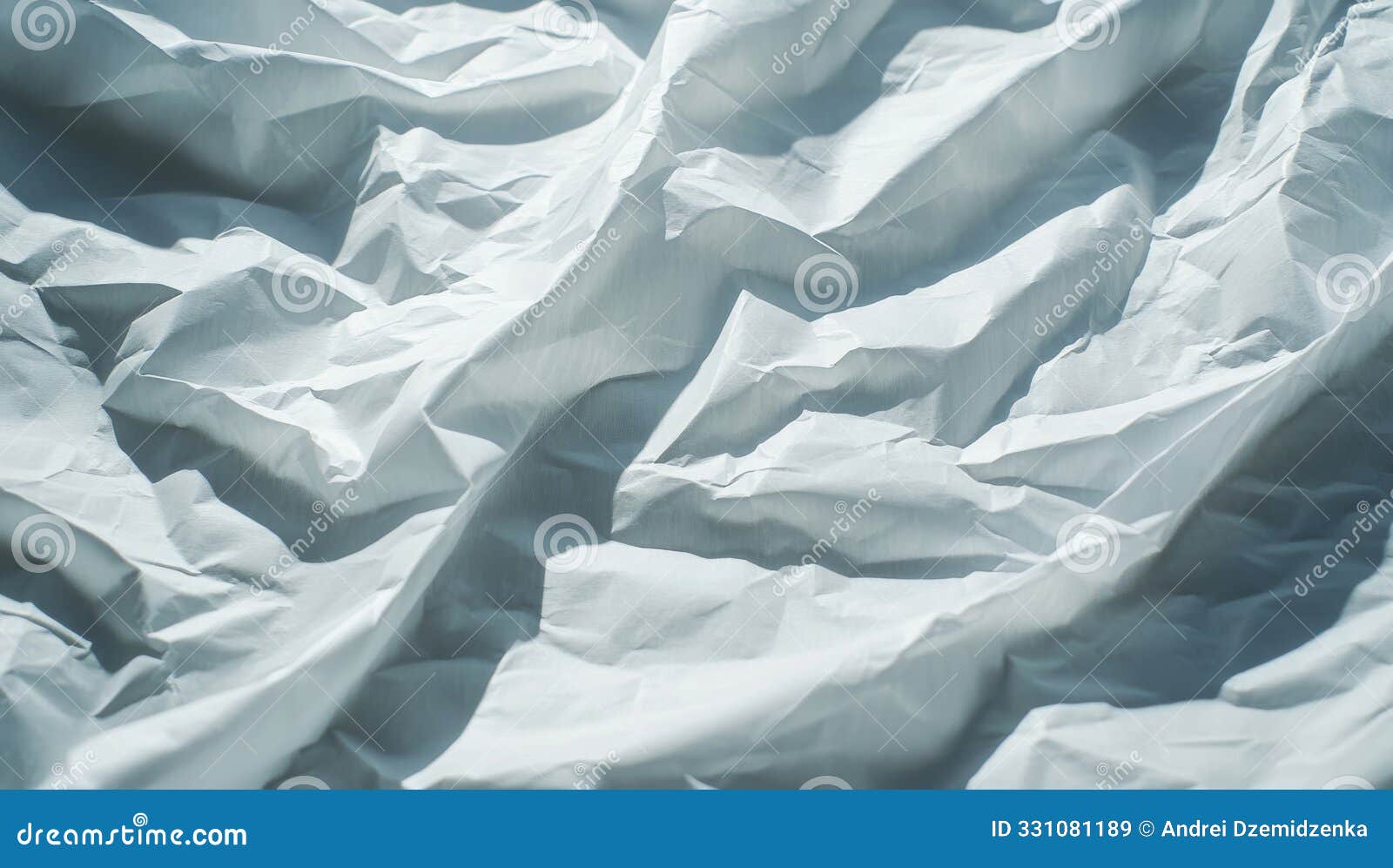 3D Rendering of White Crumpled Paper Texture Pattern Tileable Wrinkled ...