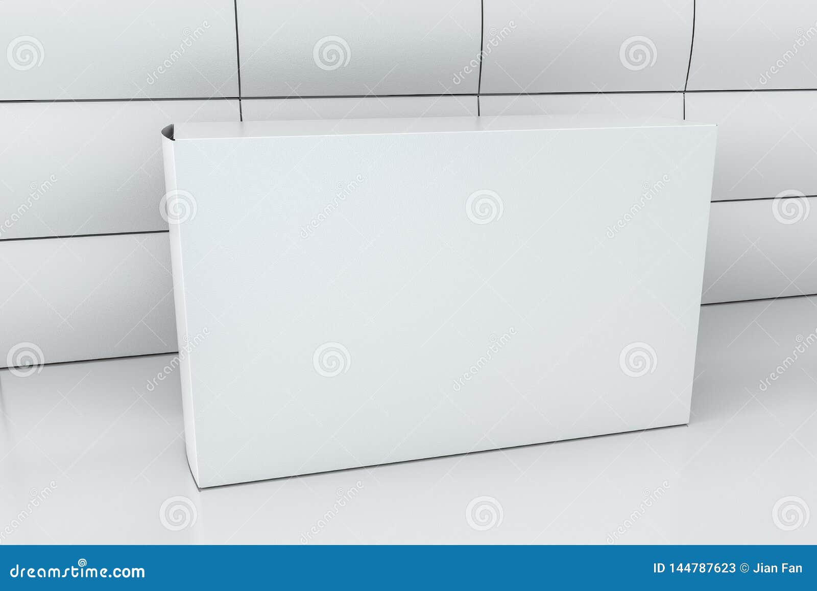 3d Rendering, White Packing Boxes with White Background Stock ...