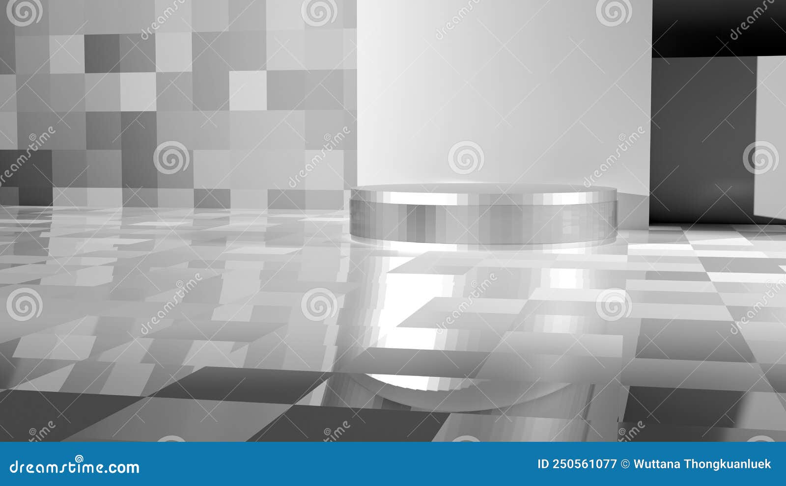 3d Rendering White Product Standing on White Background Abstract Stock ...