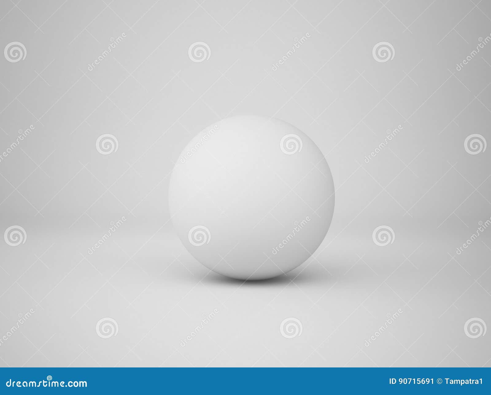 3D Rendering White Sphere on White Background, Illustra Stock ...