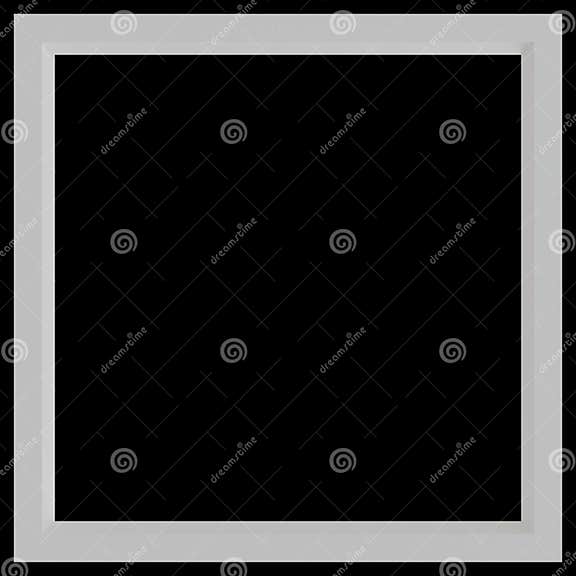 3d Rendering of White Square Window Frame. Stock Photo - Illustration ...