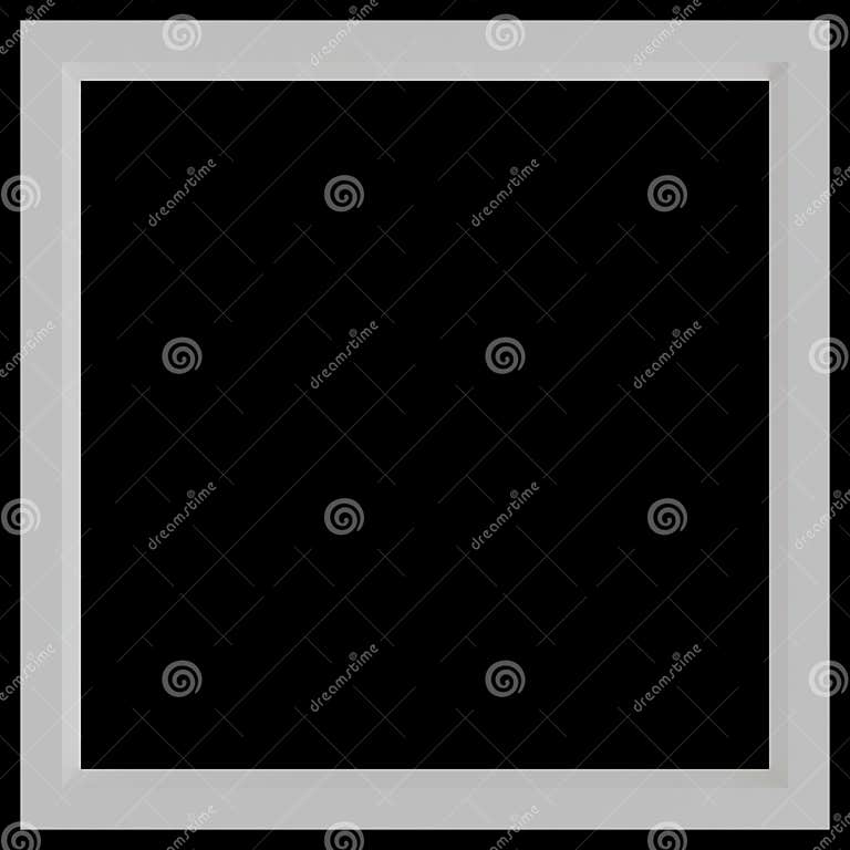 3d Rendering of White Square Window Frame. Stock Photo - Illustration ...