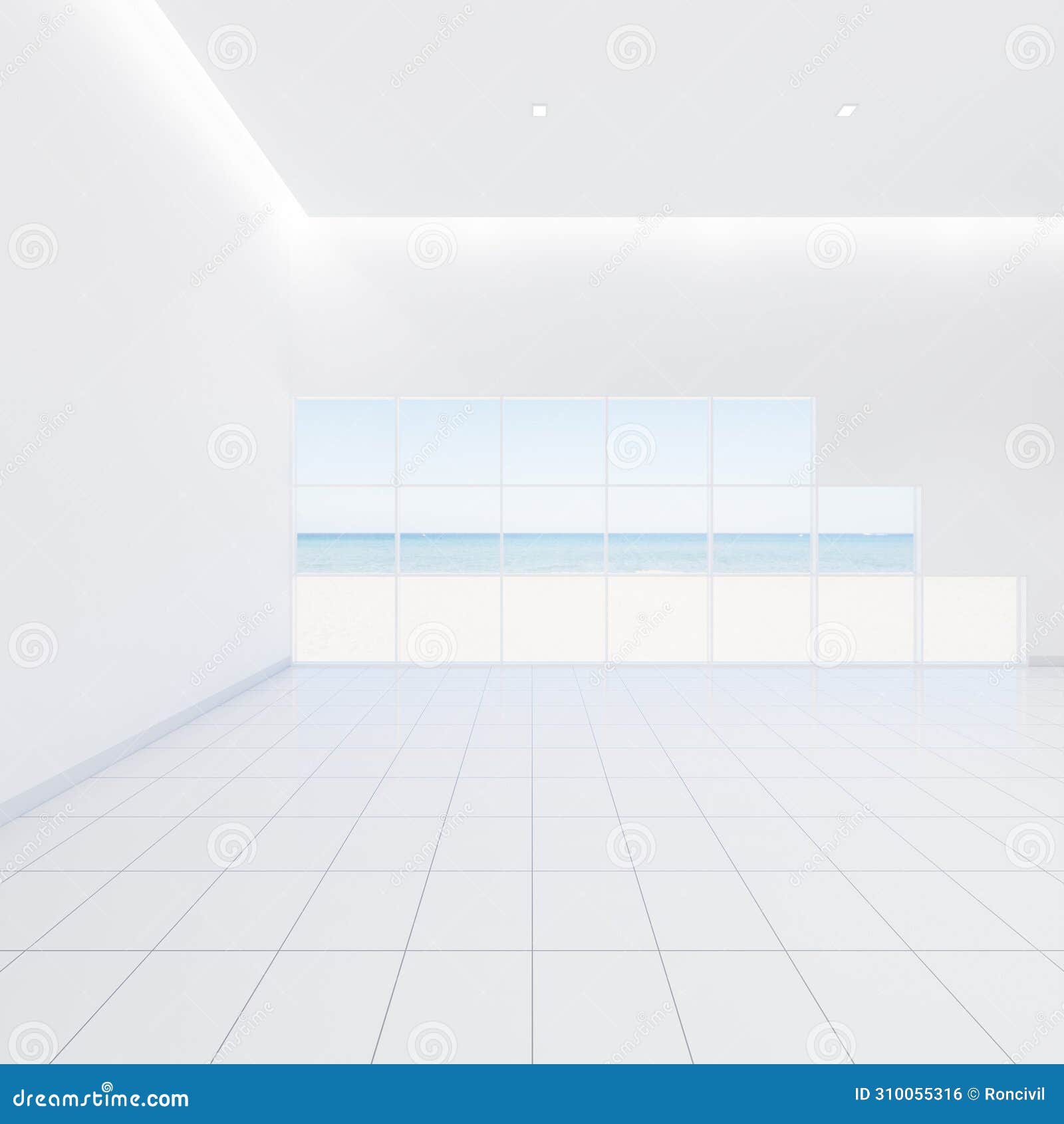 3d Rendering of White Tile Floor for Background Stock Illustration ...