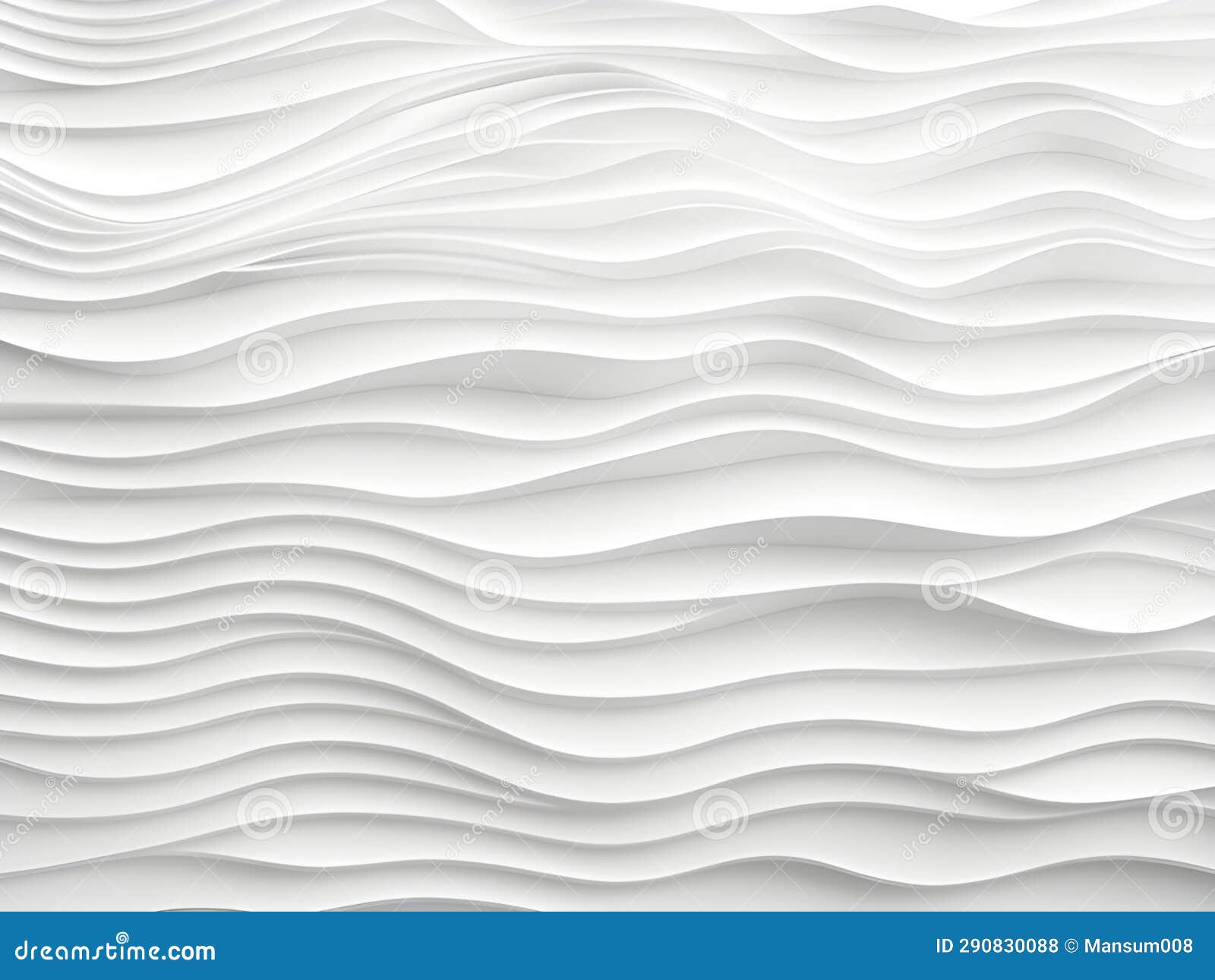 3d Rendering of White Waves on Wall Background Stock Illustration ...