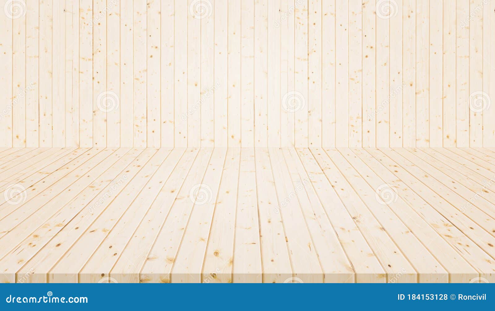 Wood Background Perspective Stock Illustration - Illustration of blank ...
