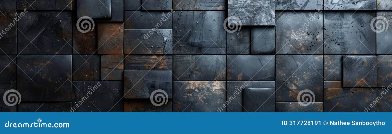 3D Rendering of a Wood Wall Panel with Beveled Edges and a Dark Wood ...