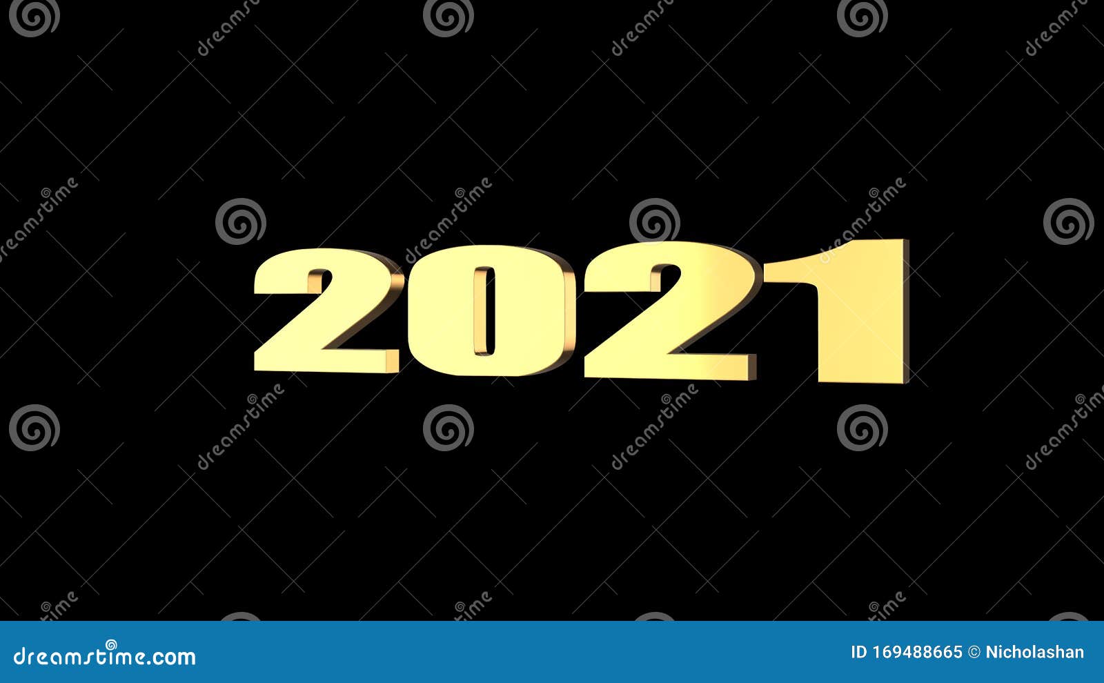 3D Rendering Of 2021 Written On A Jar With Clouds Against A Blue ...