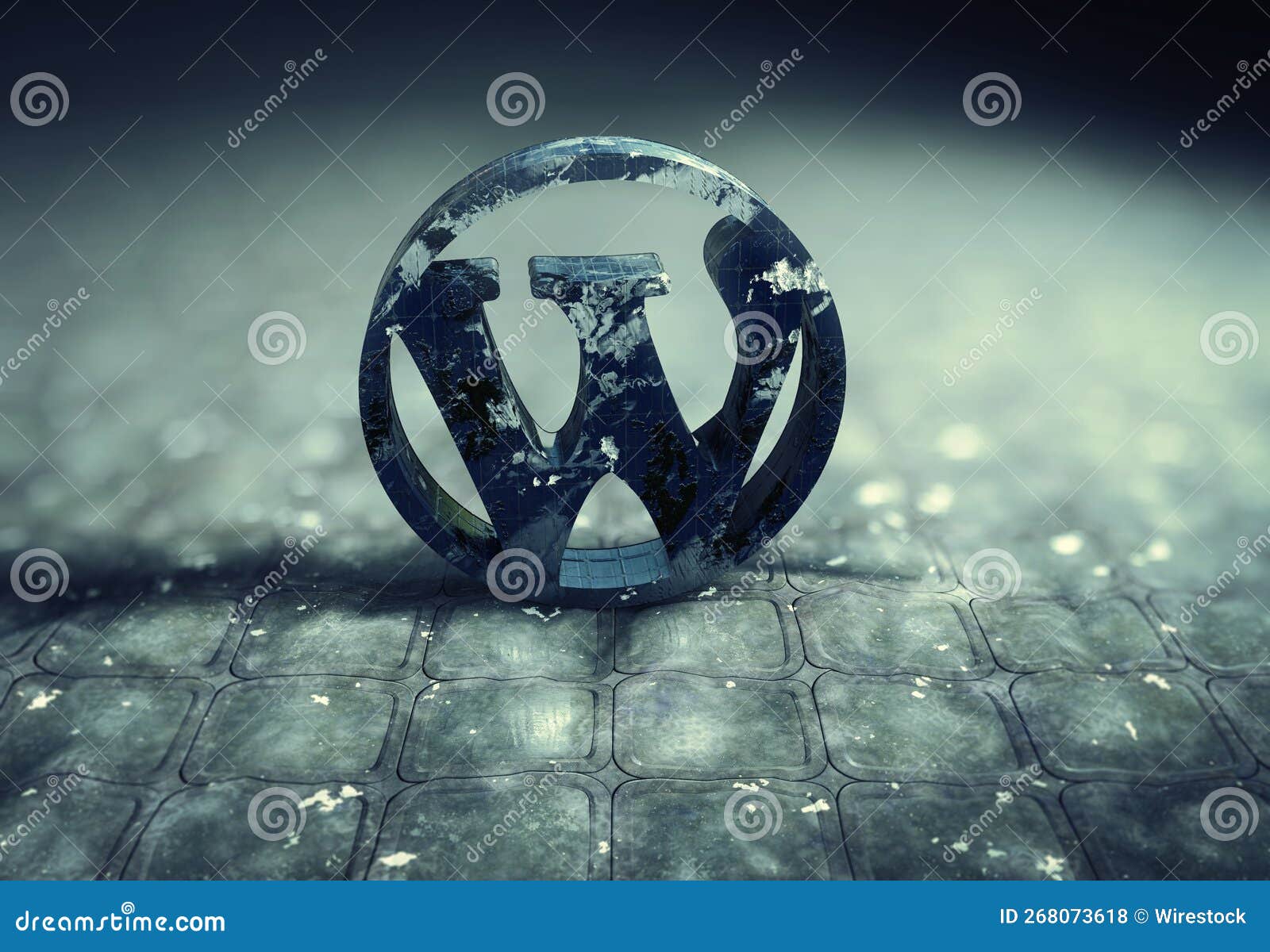 3d Rendering of the WordPress Logo, Great for Background and Wallpaper ...