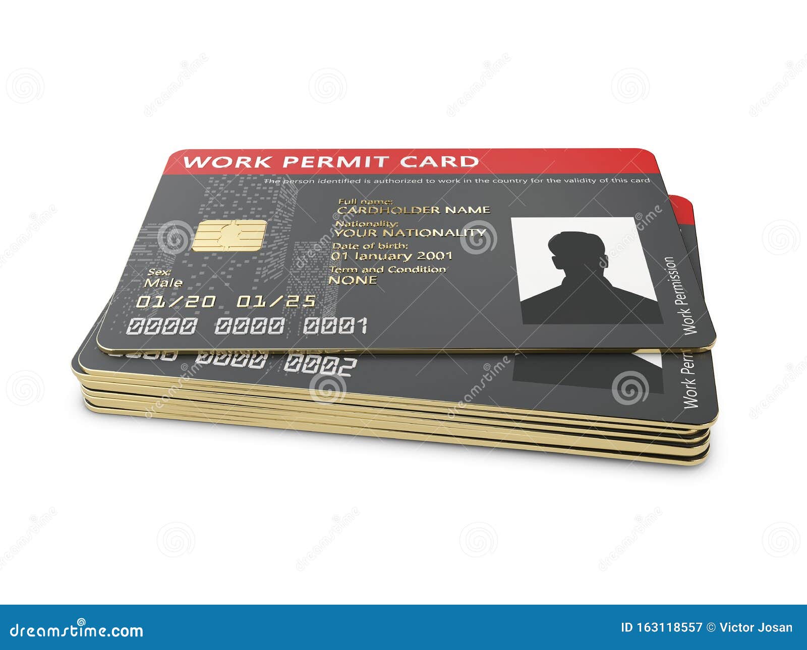 WORK PERMIT Text Written On Red Stamp Sign Stock Photo | CartoonDealer ...