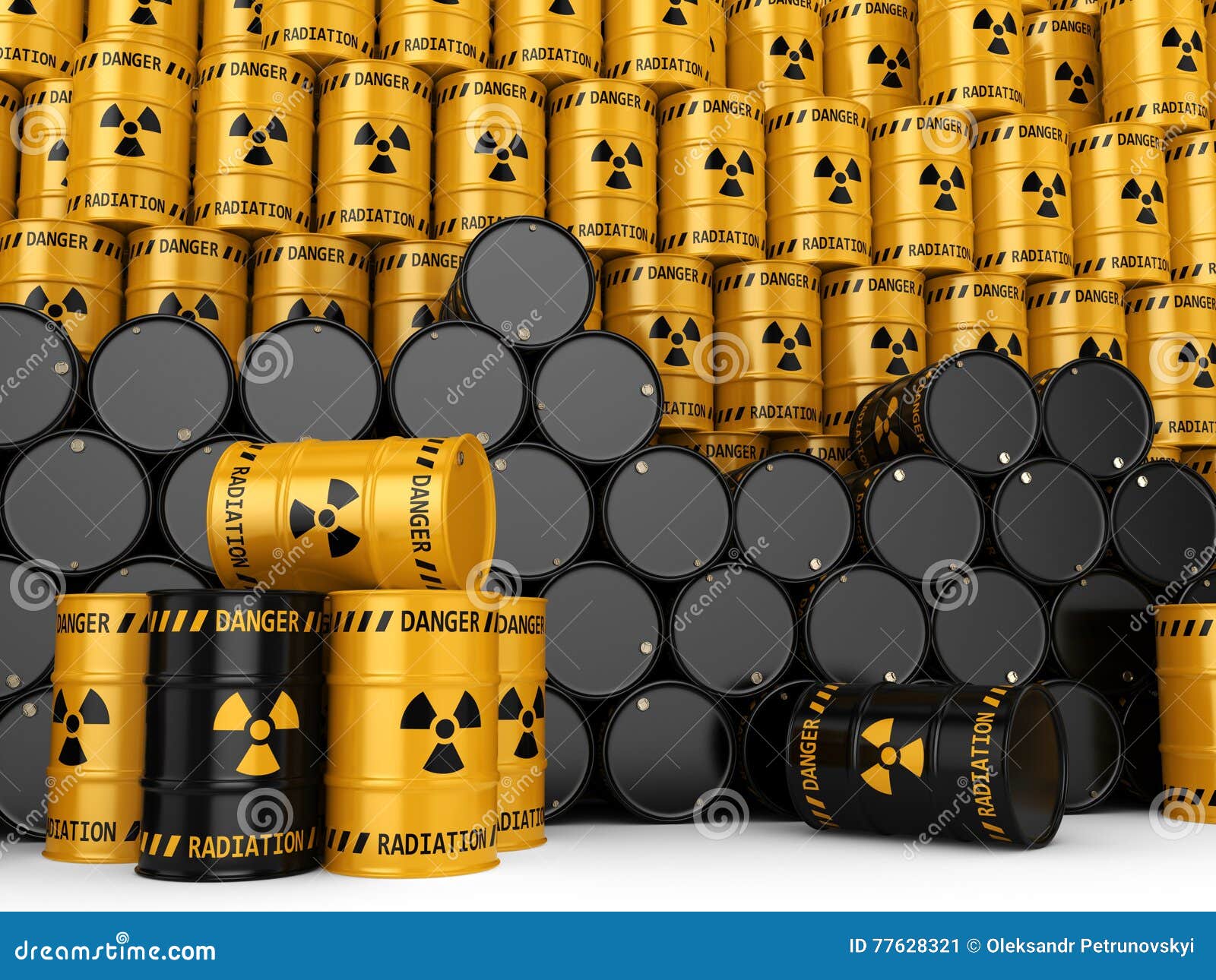 Black Radioactive Icon Isolated On White Background. Radioactive Toxic ...
