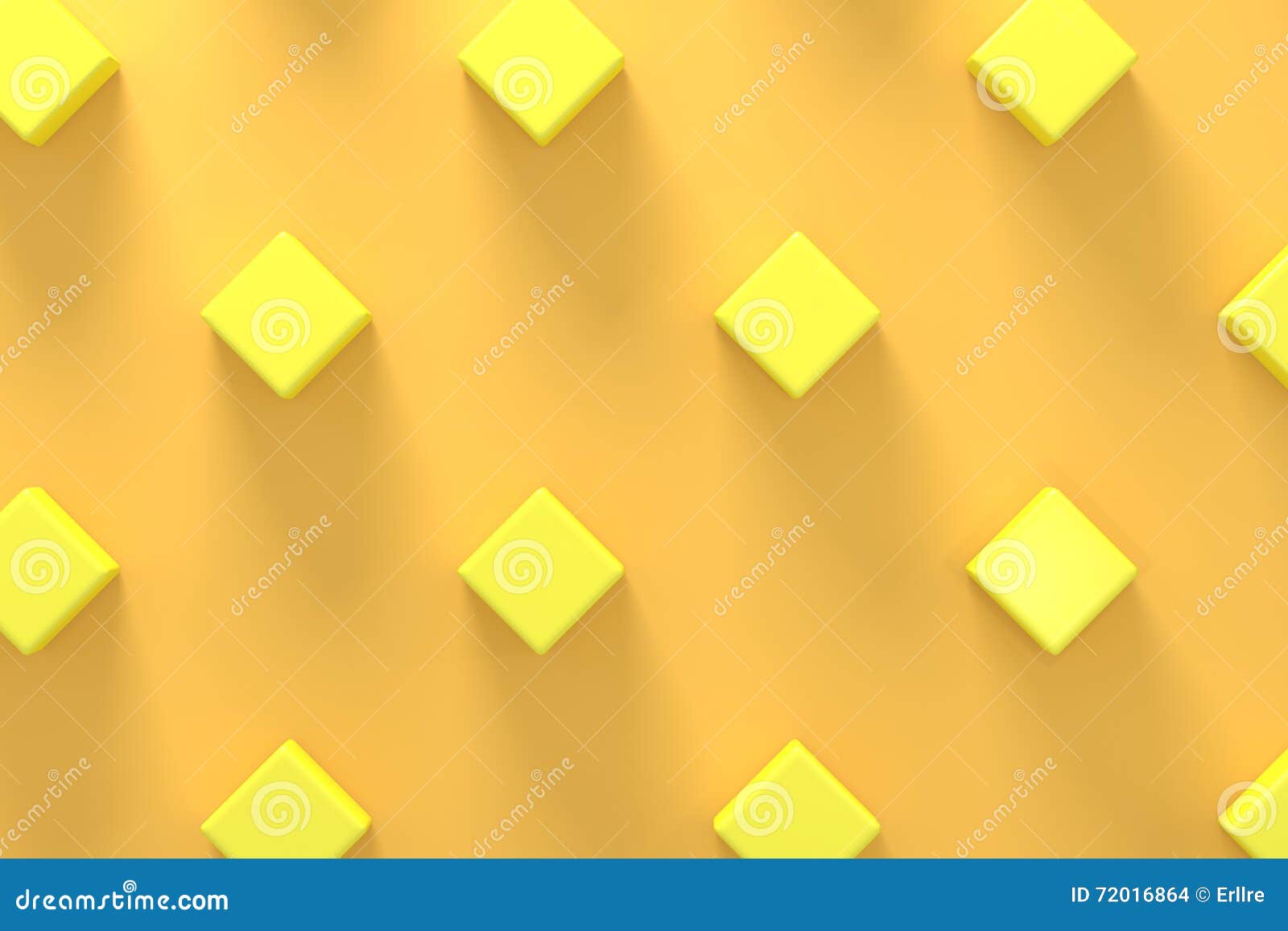 3d Rendering of Yellow Cubes on Background Stock Illustration ...