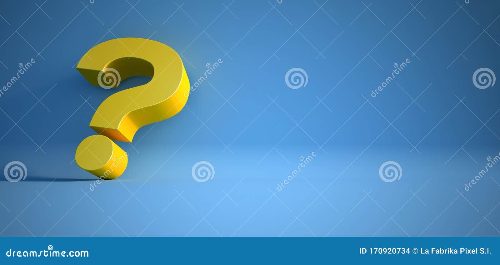 Question Mark Yellow and Blue Stock Illustration - Illustration of ...