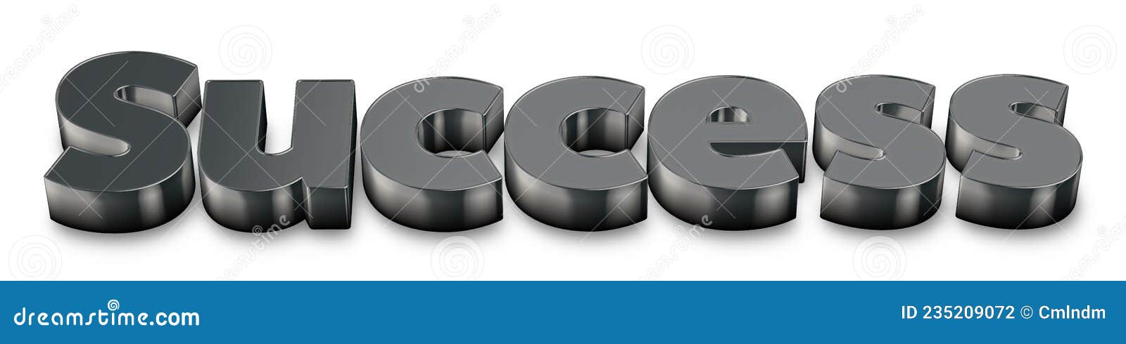 3D Rendition of the Word Success Stock Illustration - Illustration of ...