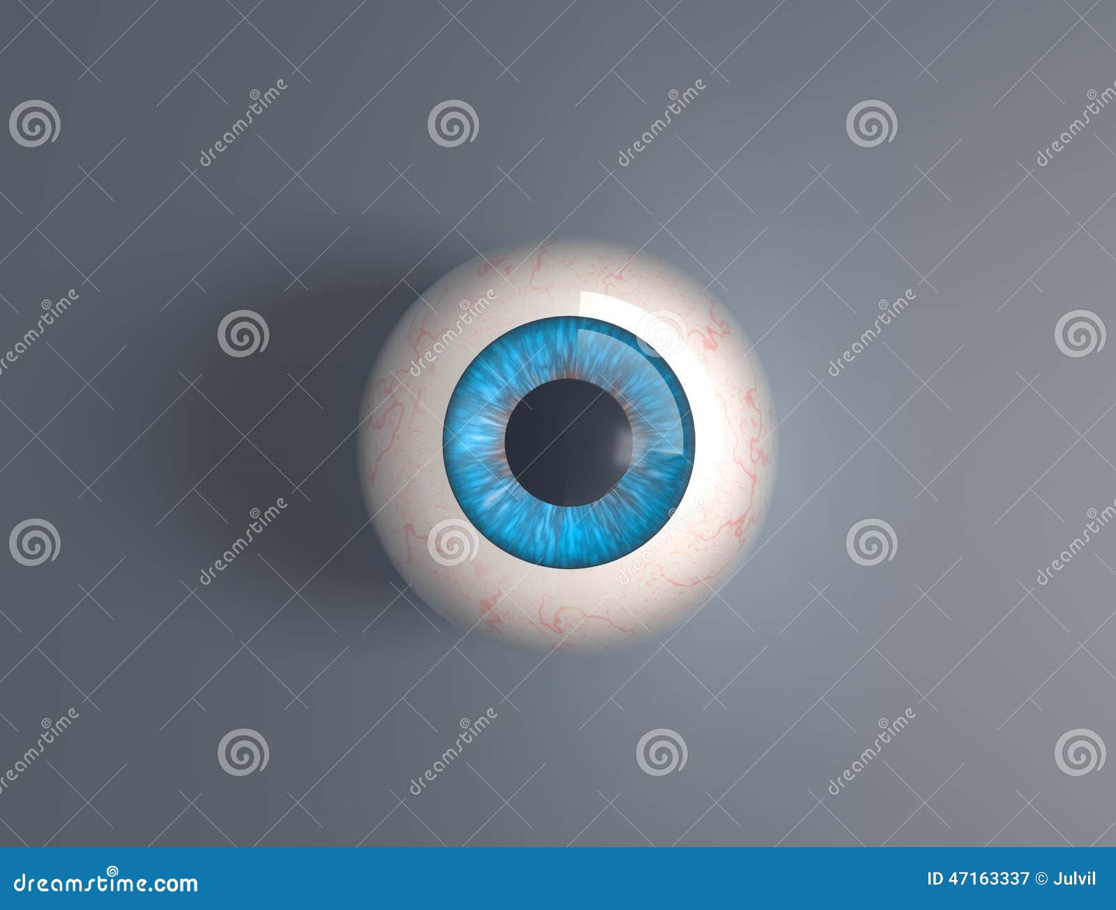 3d Rendono Il Bulbo Oculare Illustrazione di Stock - Illustrazione di ...