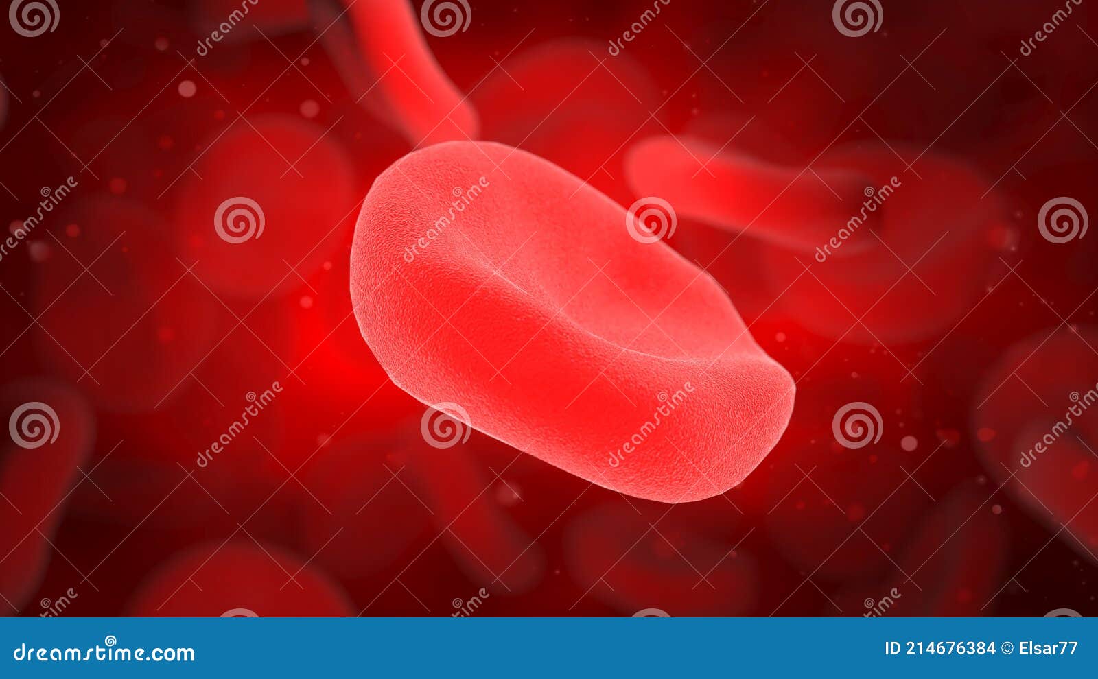 3d Rendu Illustration De Nombreuses Cellules Sanguines Illustration ...