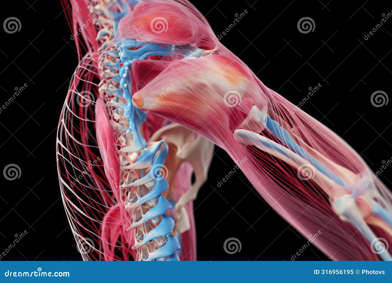 3D Representation Emphasizing Interaction between Bones, Muscles ...