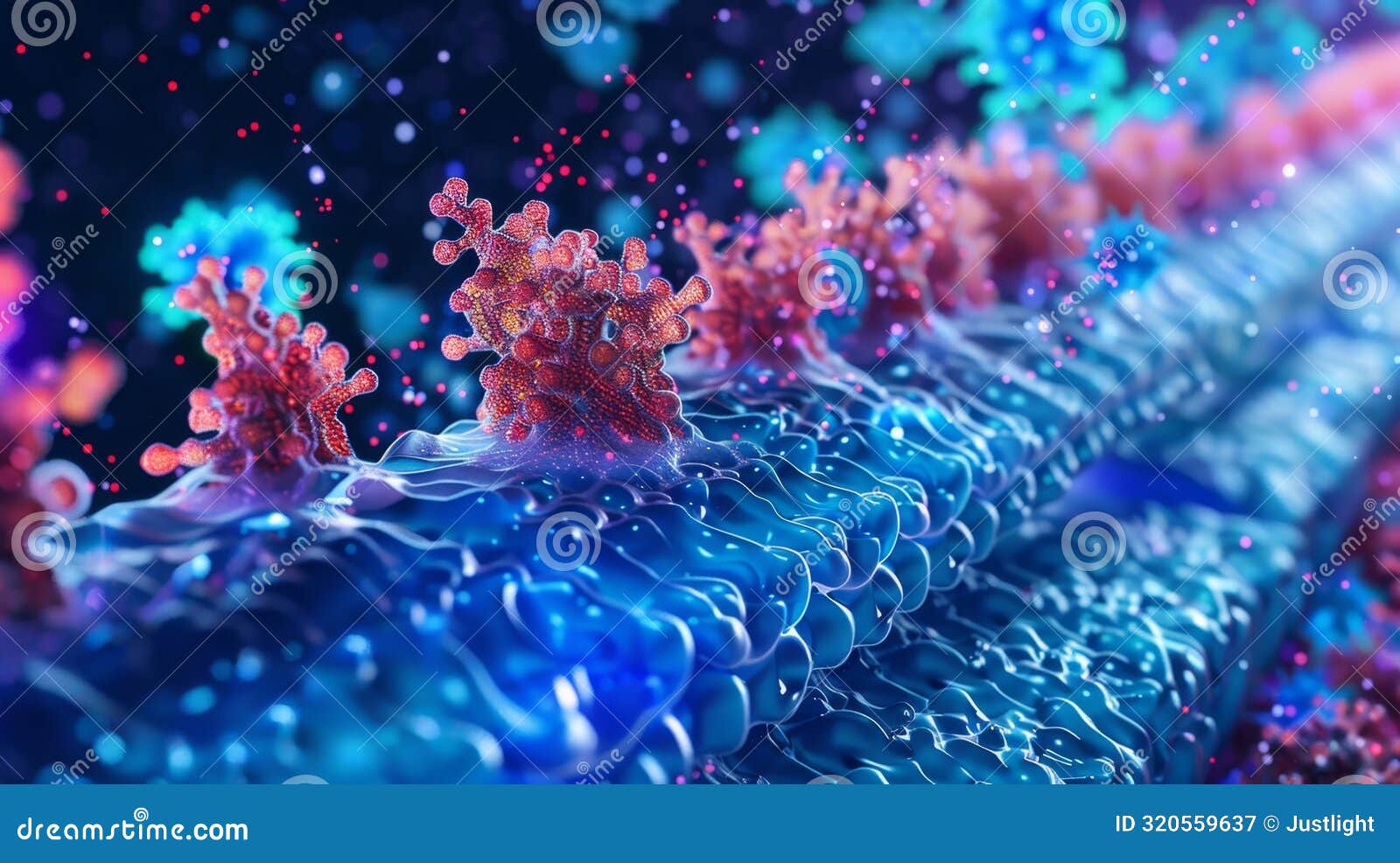 The Fluid Nature Of The Cell Membrane As Seen In This Dynamic Image Of ...