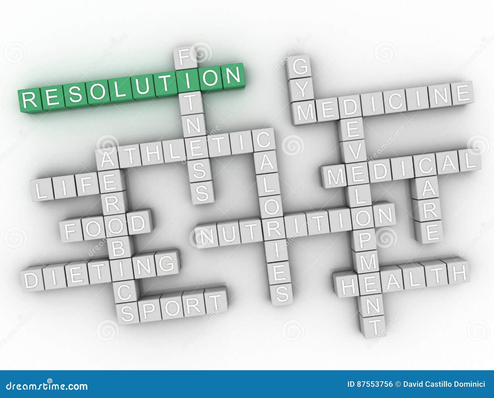 3d Resolution Word Cloud Collage, Health Concept Background Stock ...