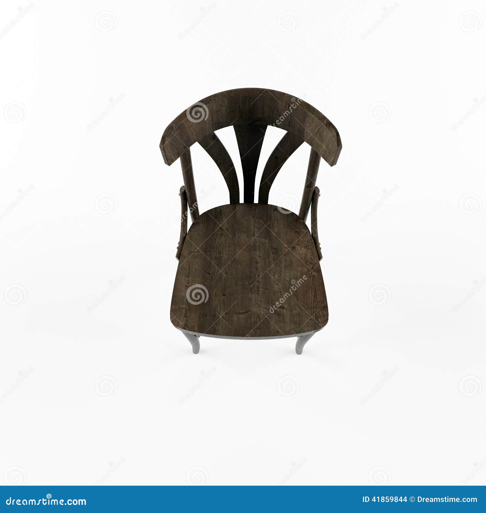 3 D retro chair top view stock illustration. Illustration of white ...