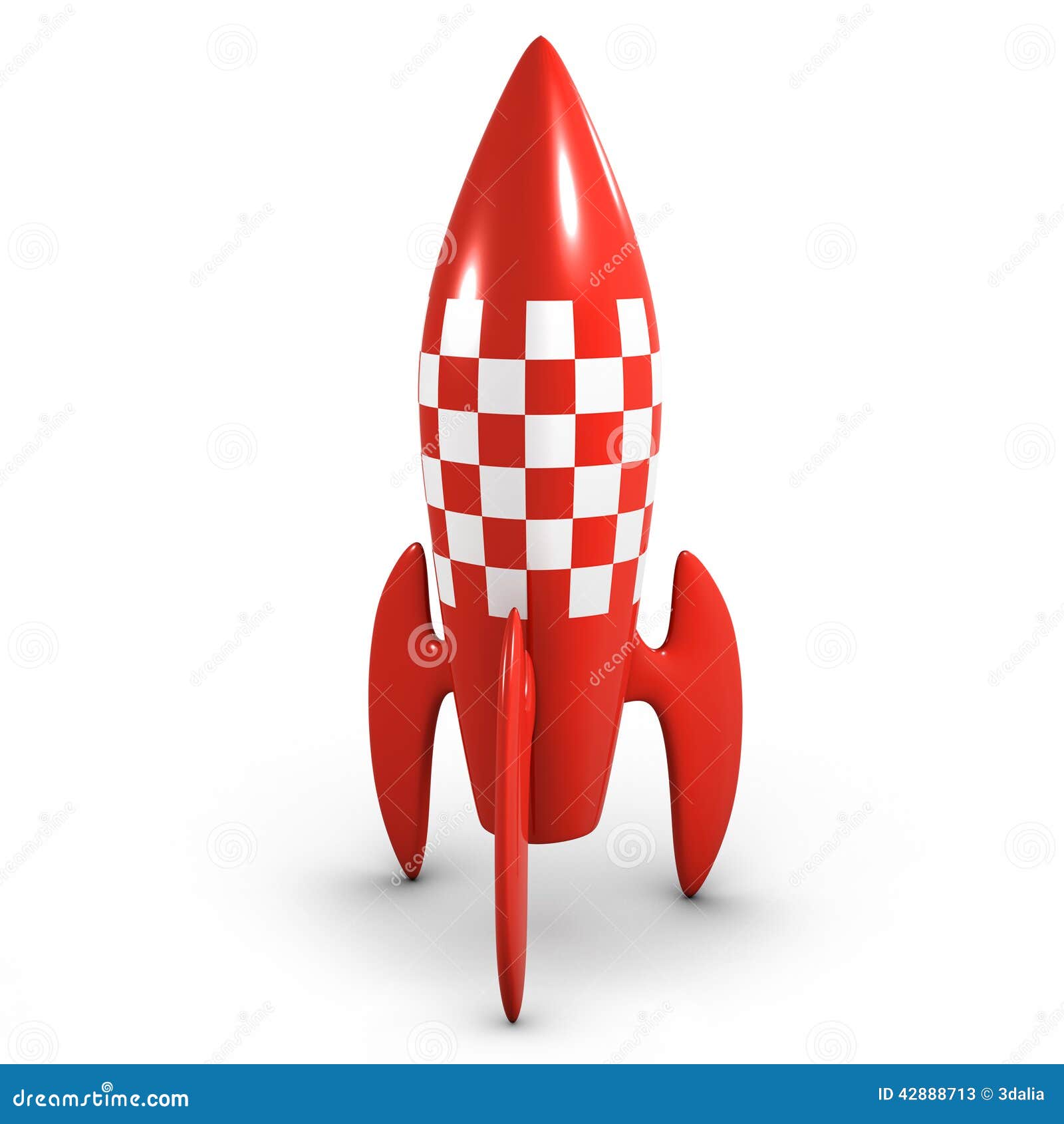 3d Retro space ship stock illustration. Illustration of retro - 42888713