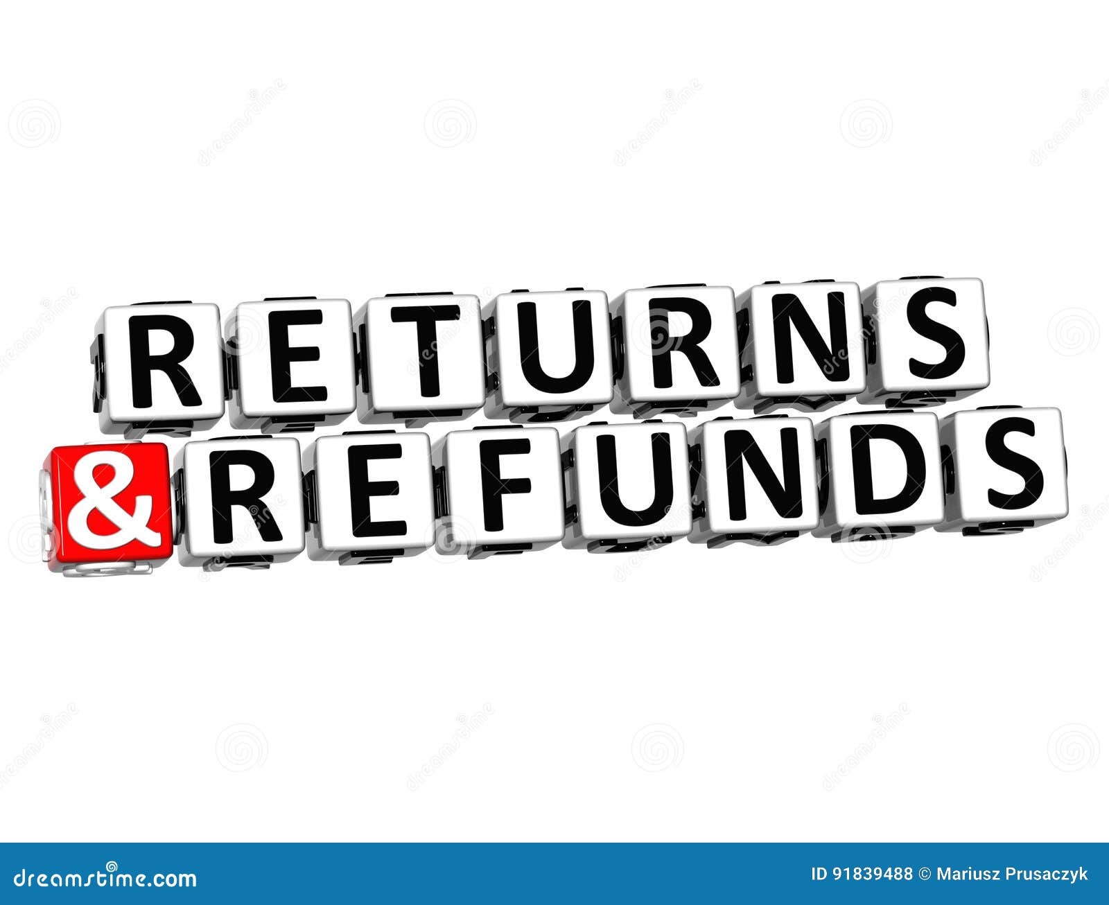 Returns And Refunds Banner Template. Flat Style Illustration, Thin Line ...