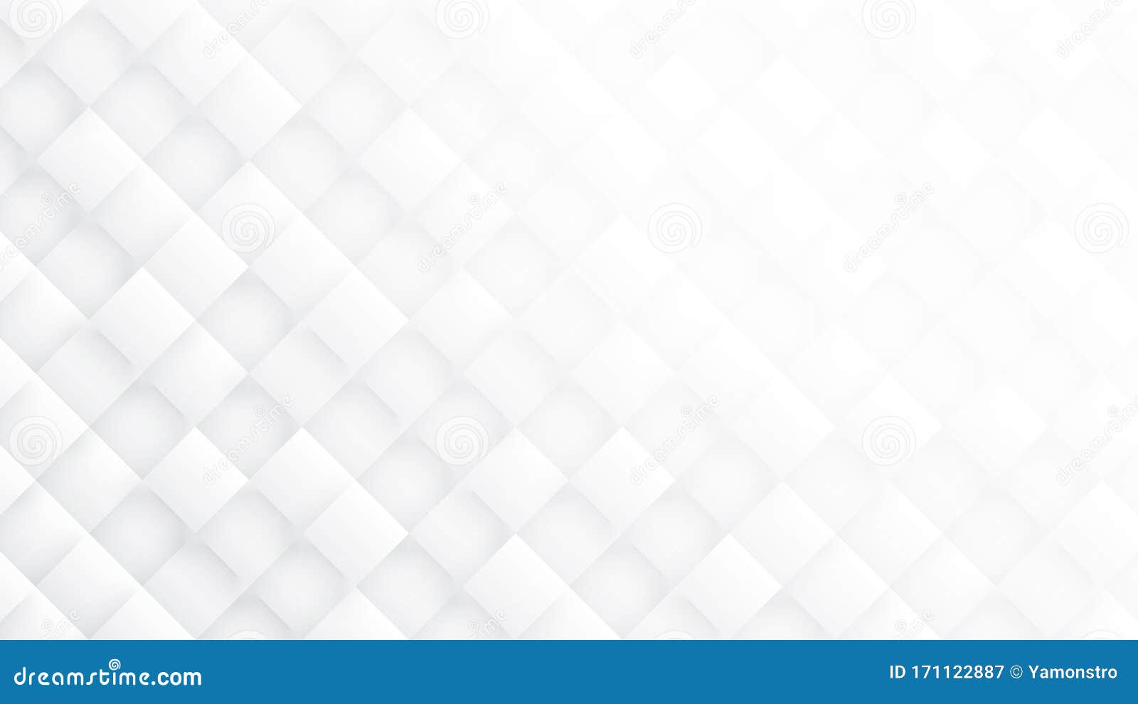3D Rhombus Blocks Conceptual Tech Minimalist White Abstract Background ...