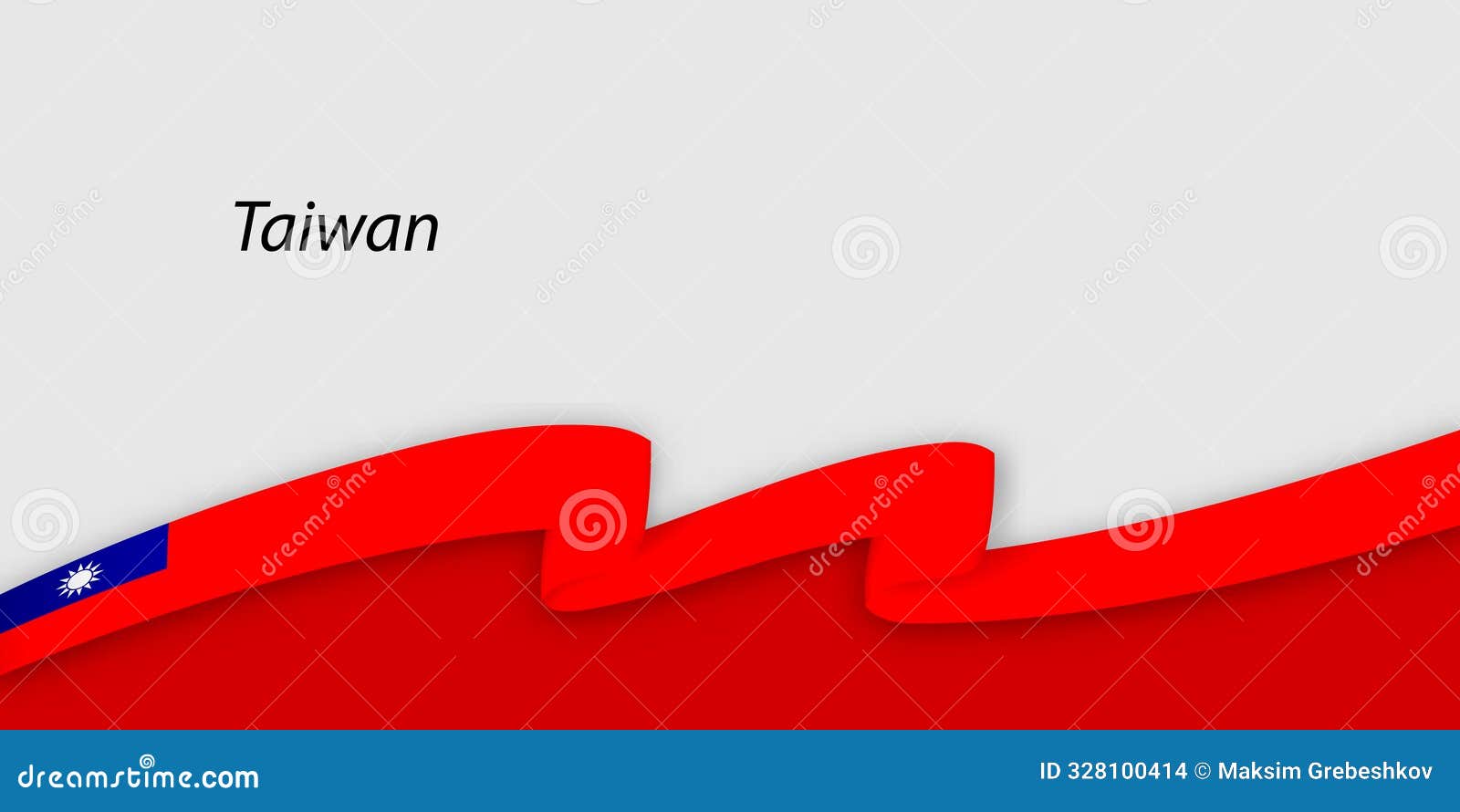 Flag Of Taiwan. Vector Drawing Icon | CartoonDealer.com #265685613