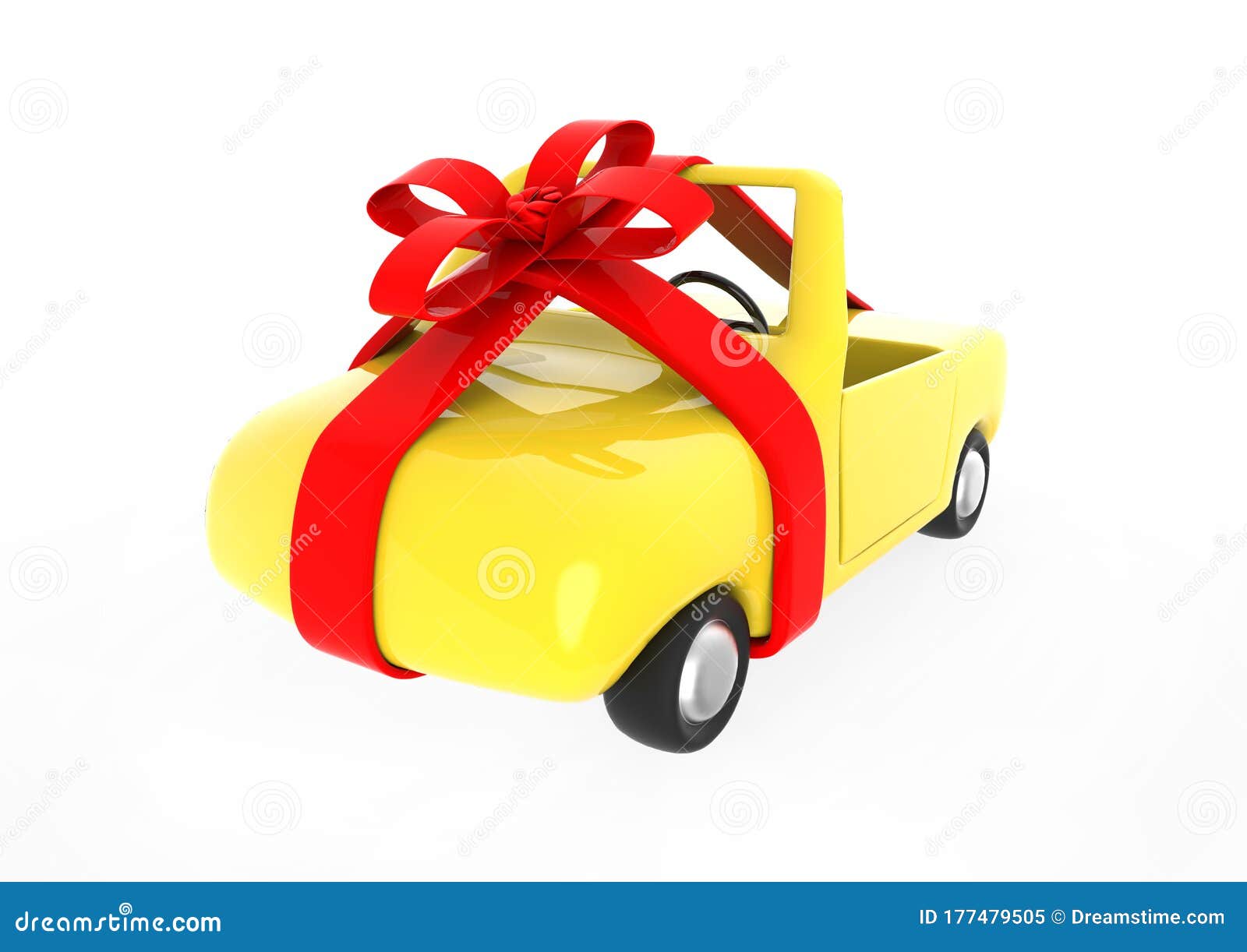 3d ribbon wrapped car stock illustration. Illustration of transport ...