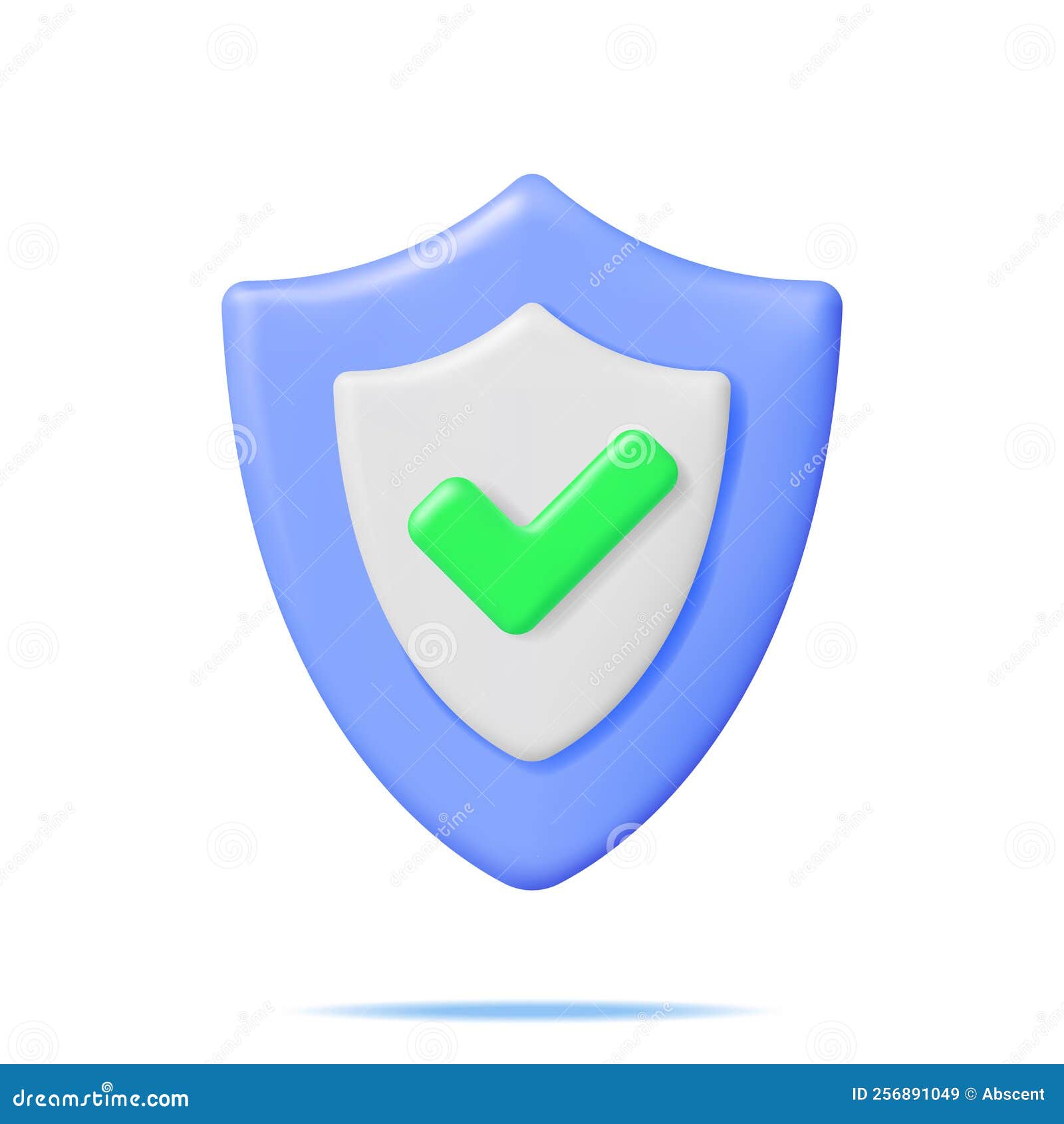 3D Render Checkmark And X Mark Icon Set. Checkmark Right Symbol, Tick ...