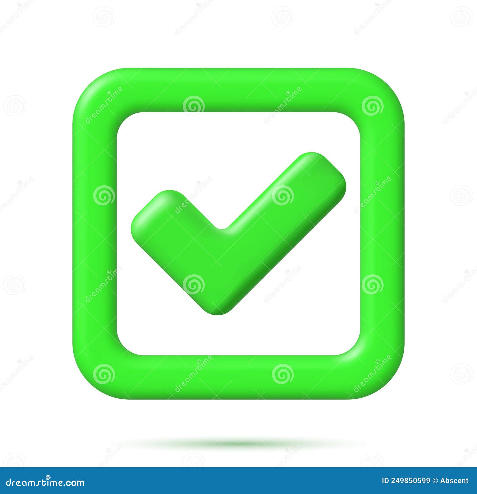 3D Right Button in Square Shape. Stock Vector - Illustration of right ...