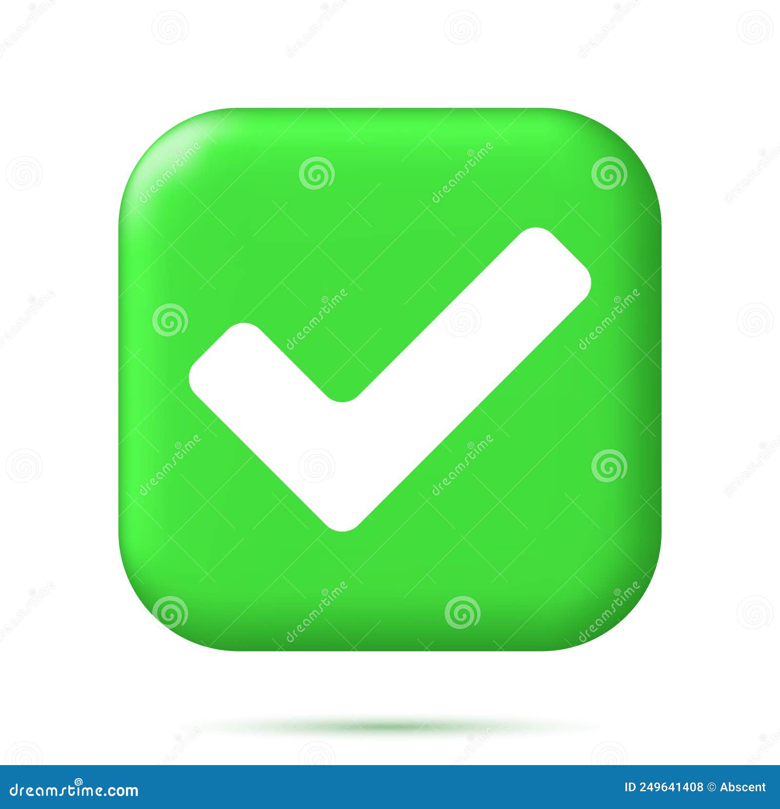3D Right Button in Square Shape. Stock Vector - Illustration of right ...