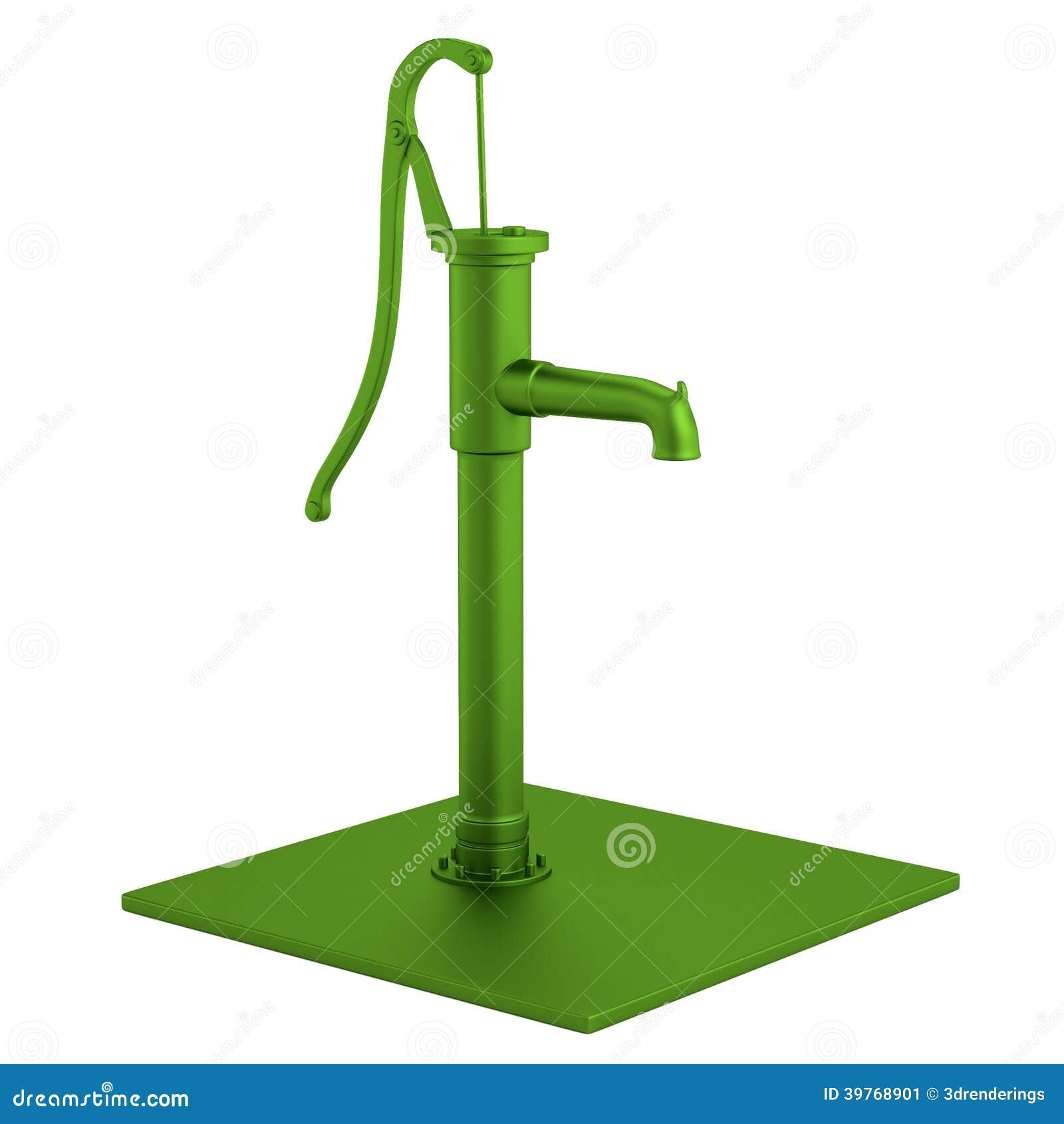 3d Rinden De La Bomba De Agua Stock de ilustración - Ilustración de ...