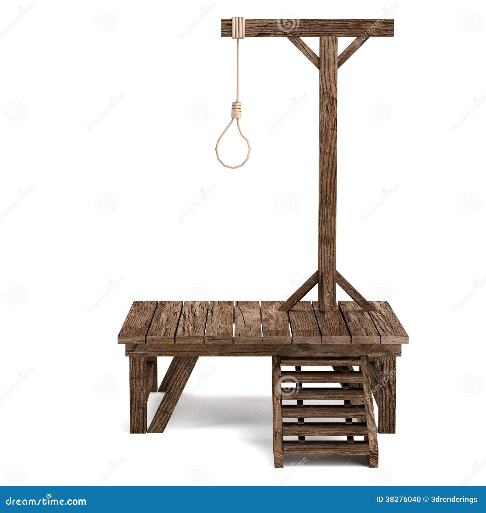 3d rinden de la horca stock de ilustración. Ilustración de medieval ...