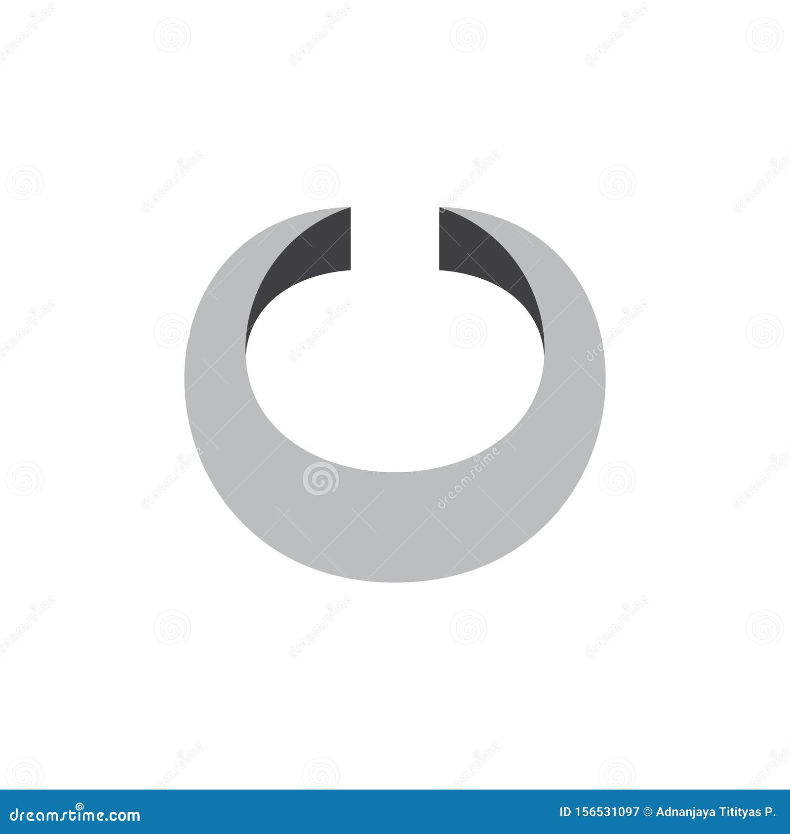 3d Ring Shape Symbol Logo Vector Stock Vector - Illustration of banner ...