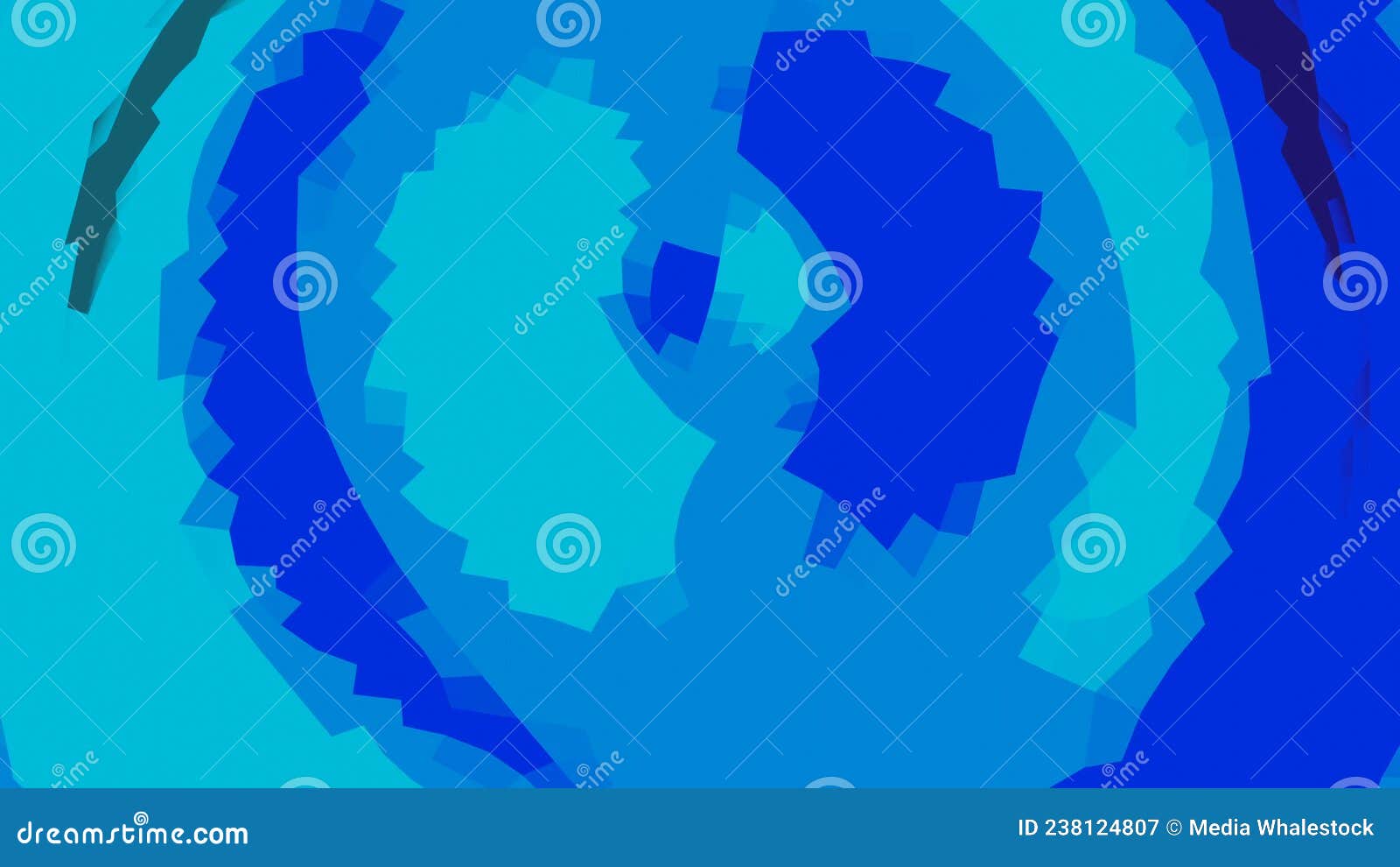 3D Ring Waves on Surface. Design. Naturalistic Waves Centered on ...
