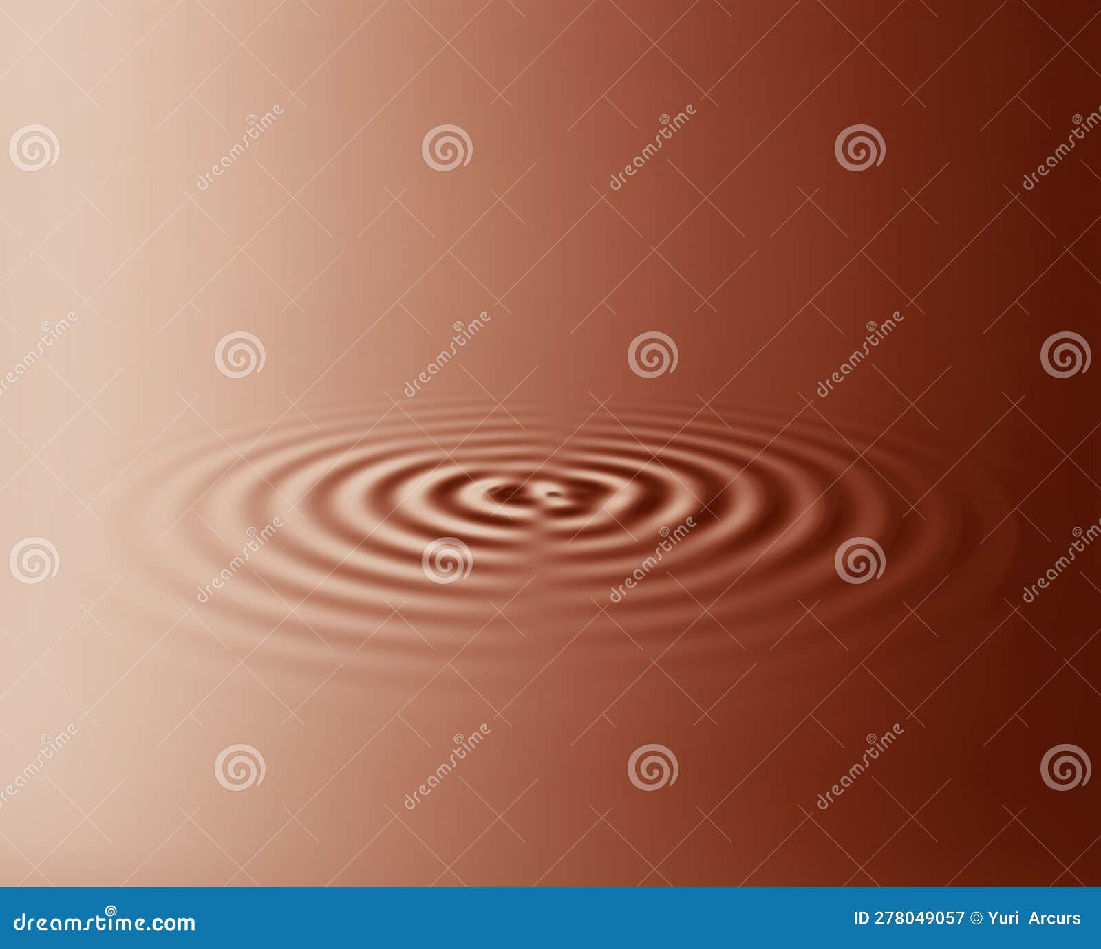 3D Ripple, Animated and VFX of Brown Waves and Circular Lines in Liquid ...