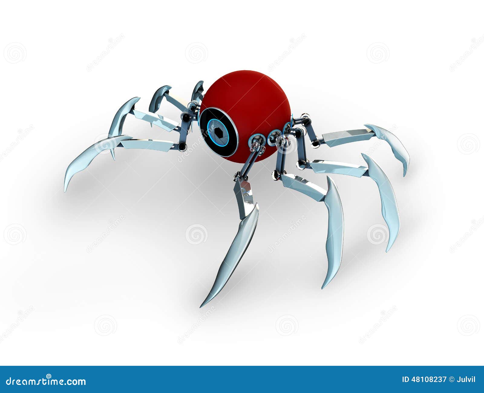 3d robot spider stock illustration. Image of background - 48108237