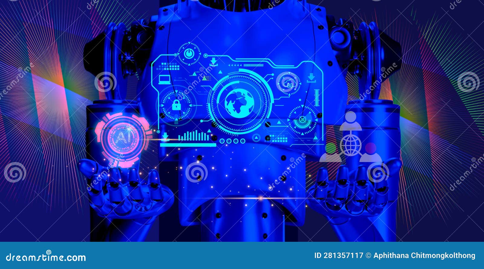 3d Robotic is Processing Commands and Providing Humans with Answers ...